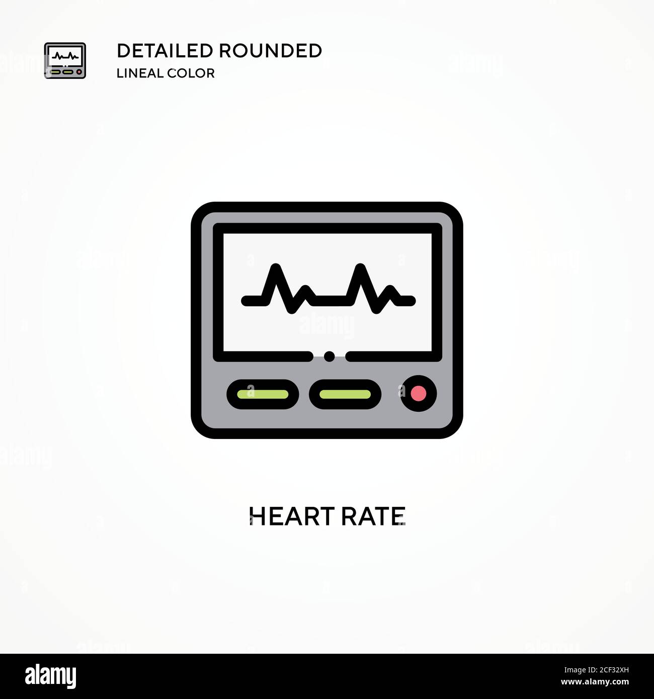 Heart rate vector icon. Modern vector illustration concepts. Easy to ...