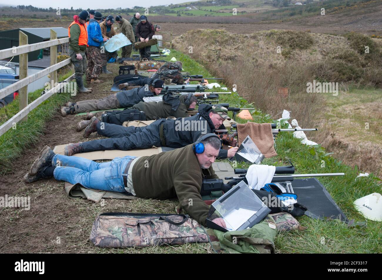Castlemaine, Ireland - 28th March 2015: Rifle target shooting at ...