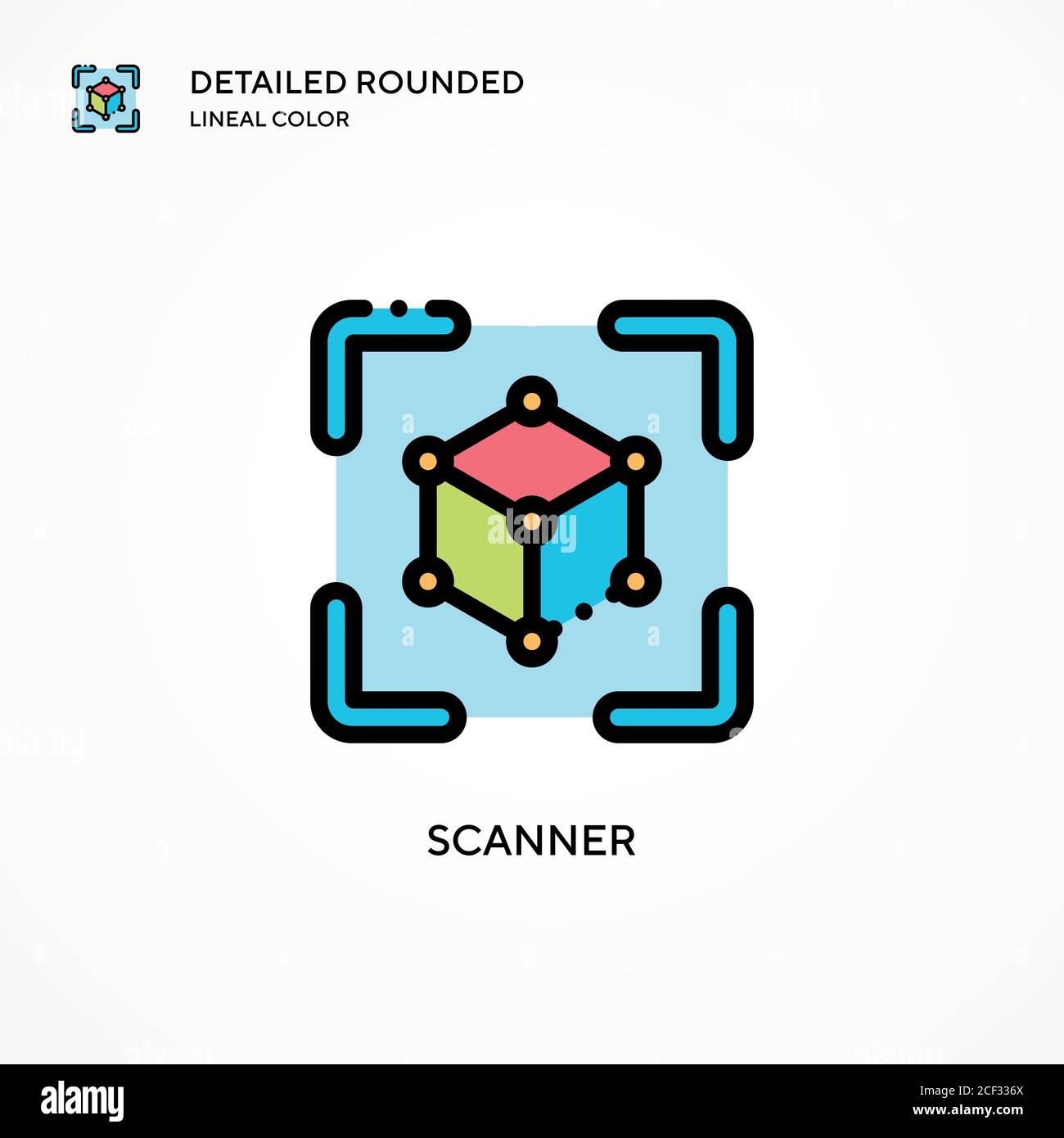 Scanner vector icon. Modern vector illustration concepts. Easy to edit ...