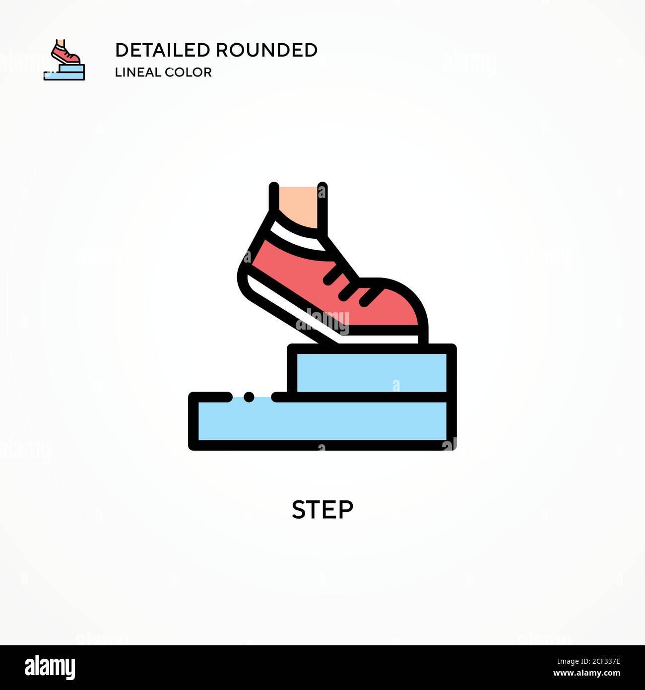 Step vector icon. Modern vector illustration concepts. Easy to edit and ...