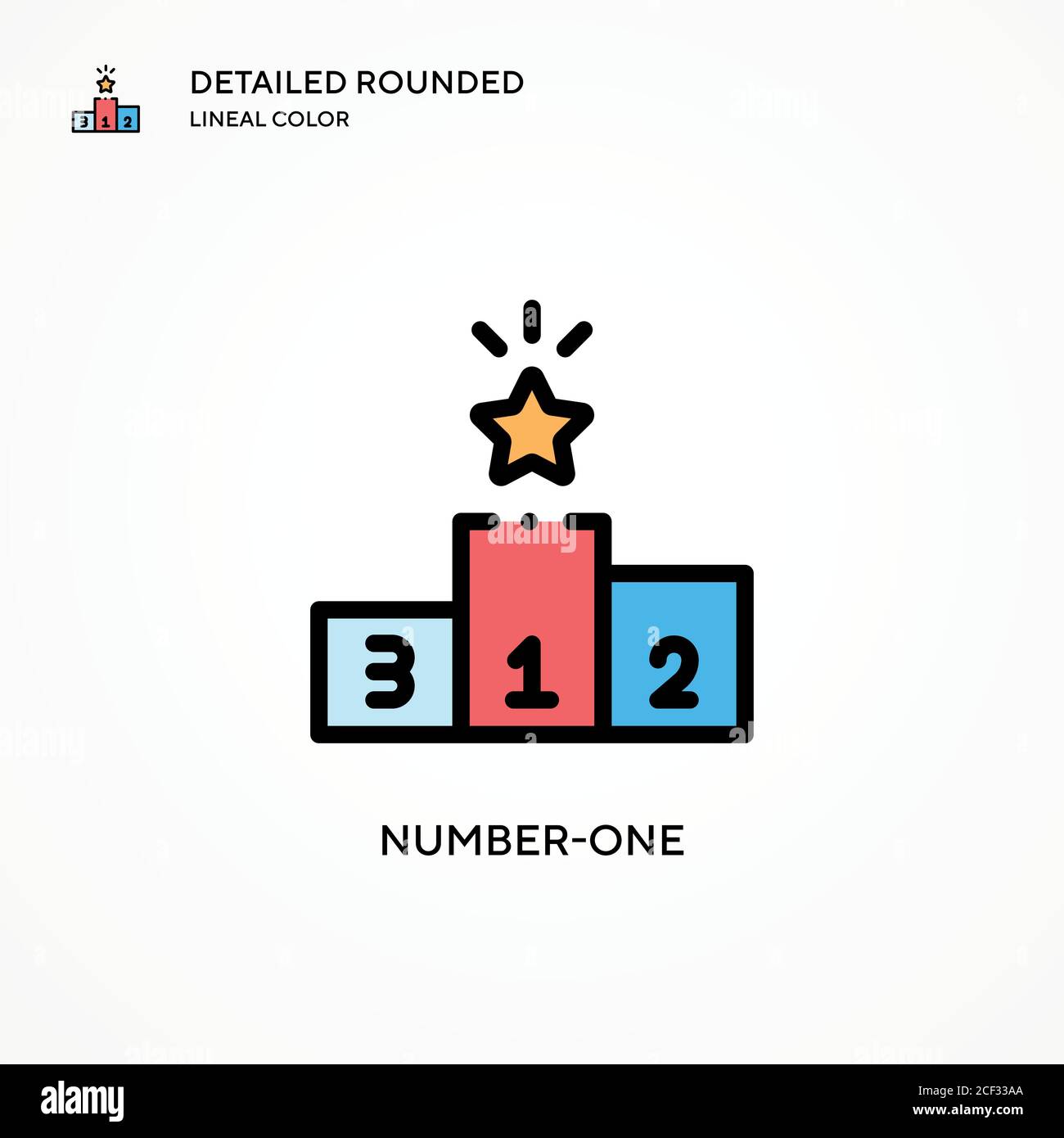 Number-one vector icon. Modern vector illustration concepts. Easy to ...