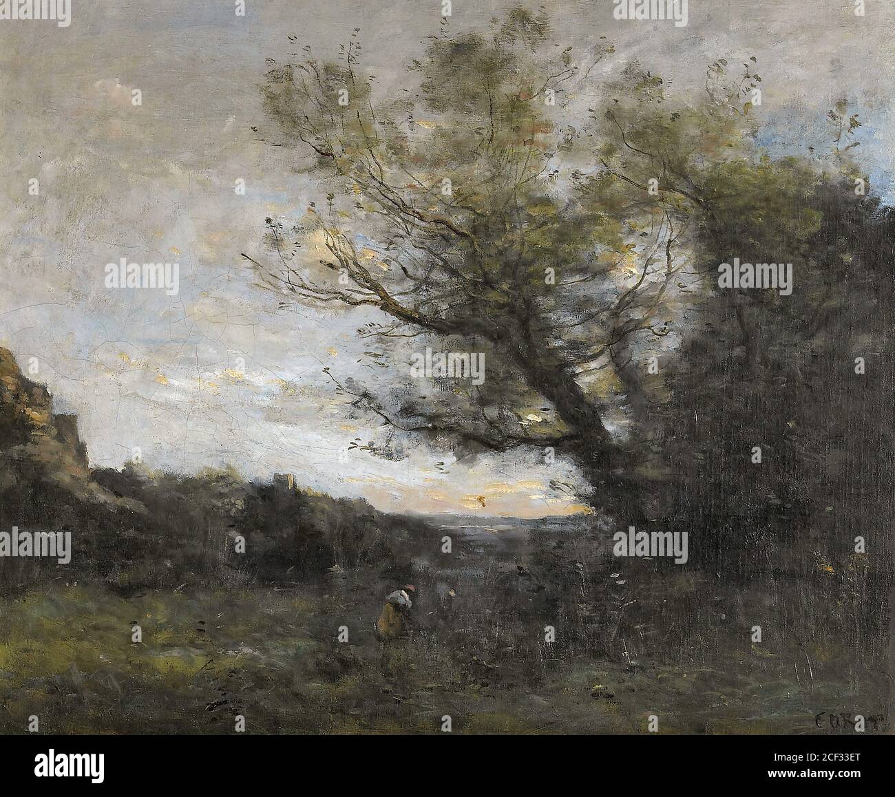 Camille corot landscape with figure hi-res stock photography and images ...