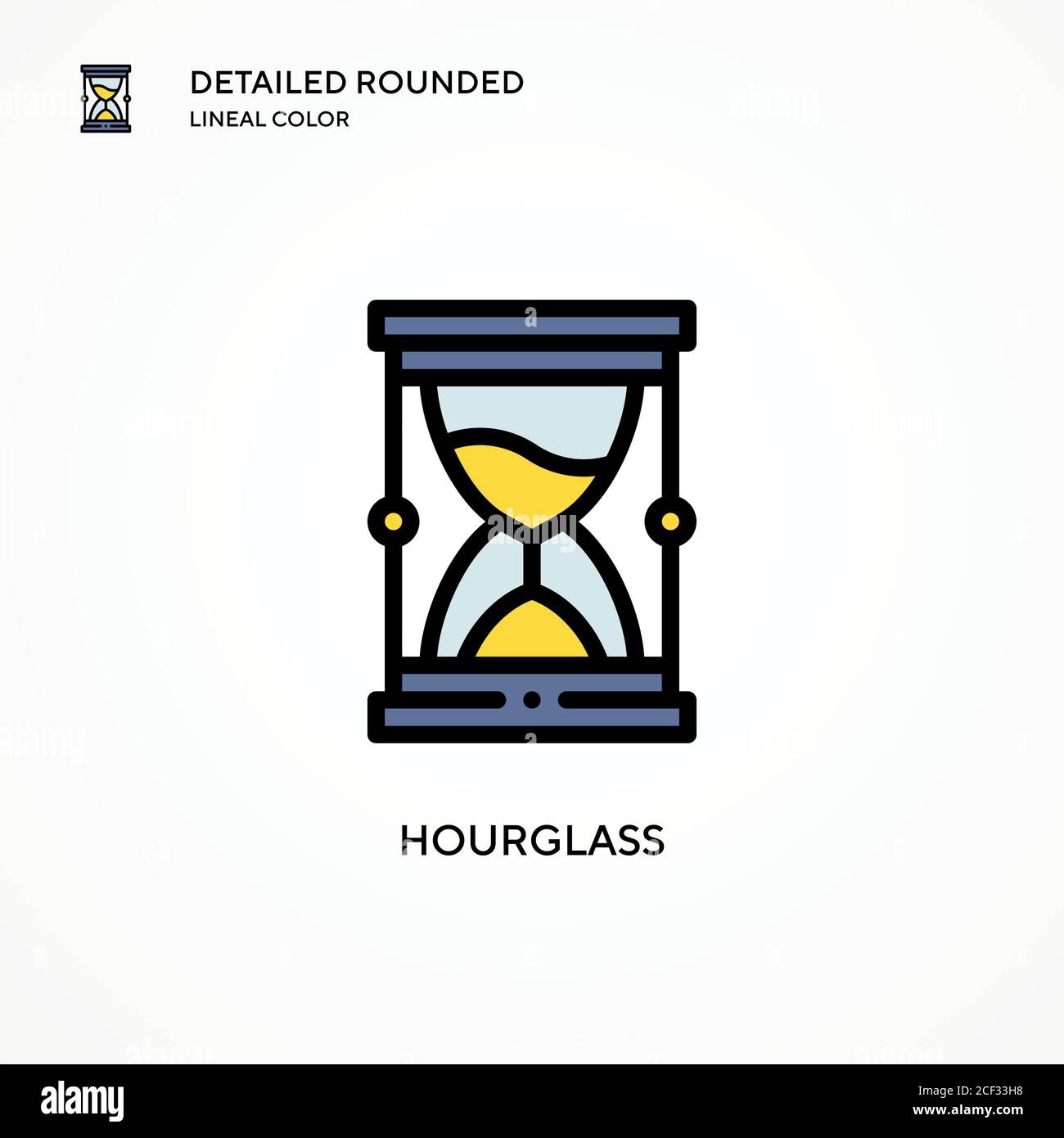 Hourglass vector icon. Modern vector illustration concepts. Easy to ...