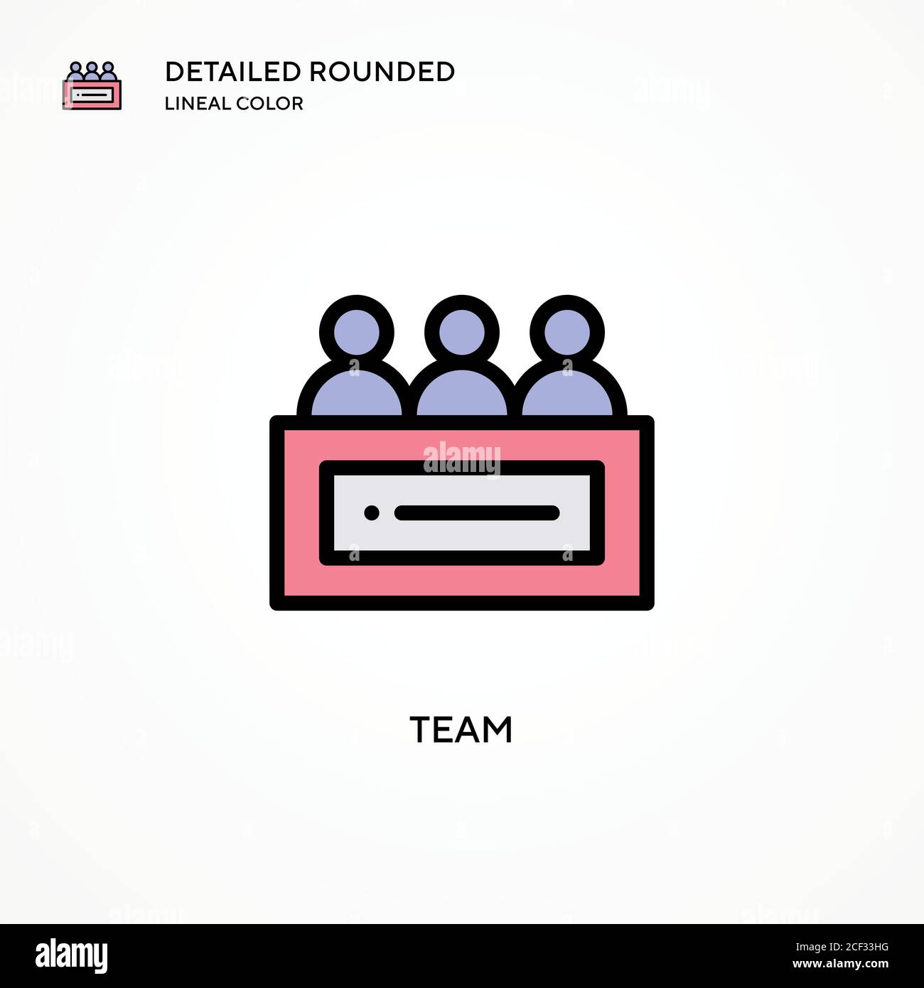 Team vector icon. Modern vector illustration concepts. Easy to edit and ...