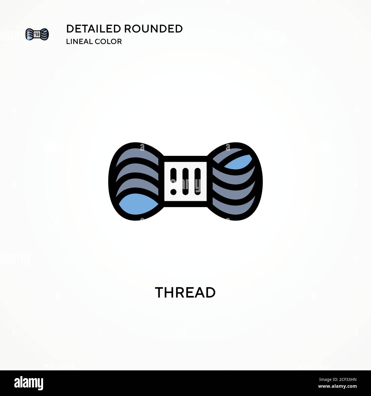 Thread vector icon. Modern vector illustration concepts. Easy to edit ...