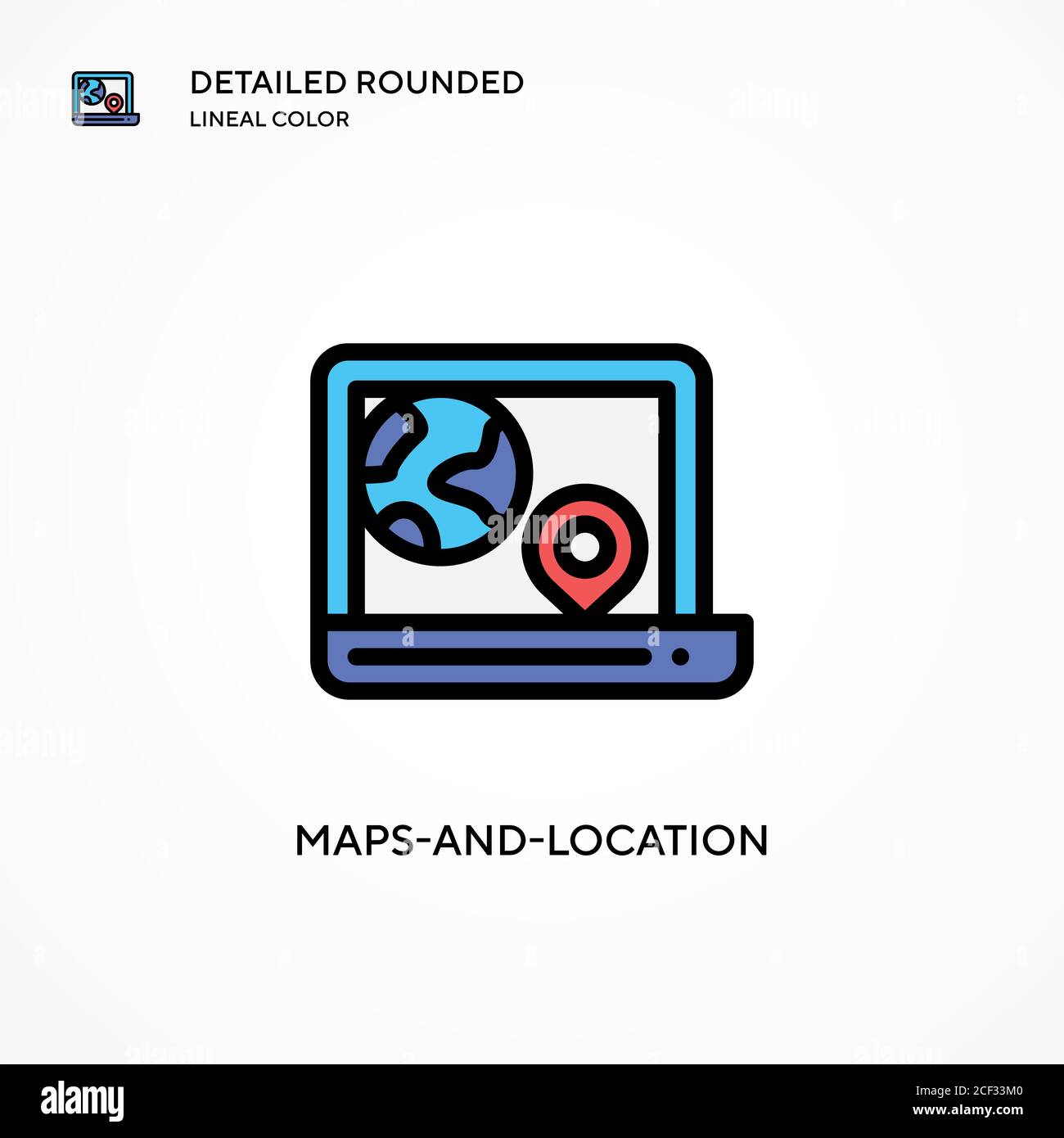 Maps-and-location vector icon. Modern vector illustration concepts ...