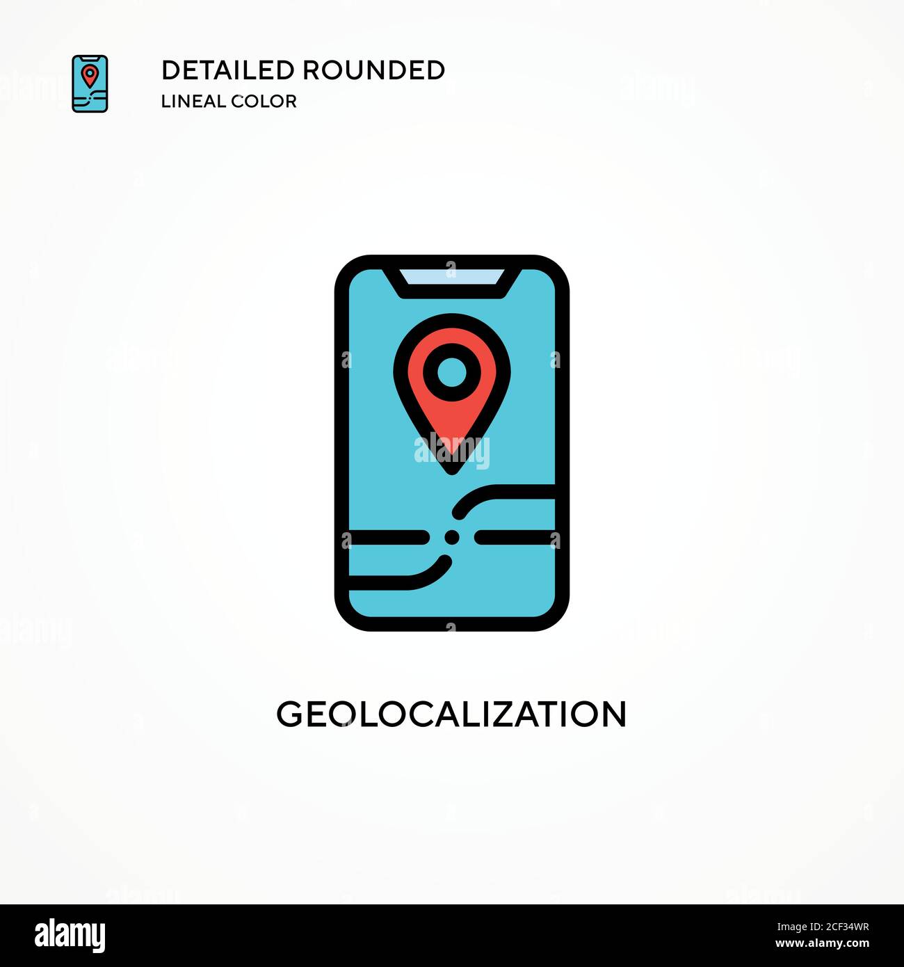 Geolocalization vector icon. Modern vector illustration concepts. Easy ...