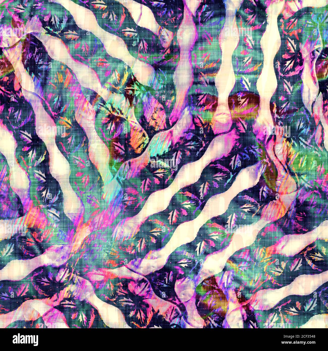 Blurry rainbow glitch artistic collage texture background. Irregular ...