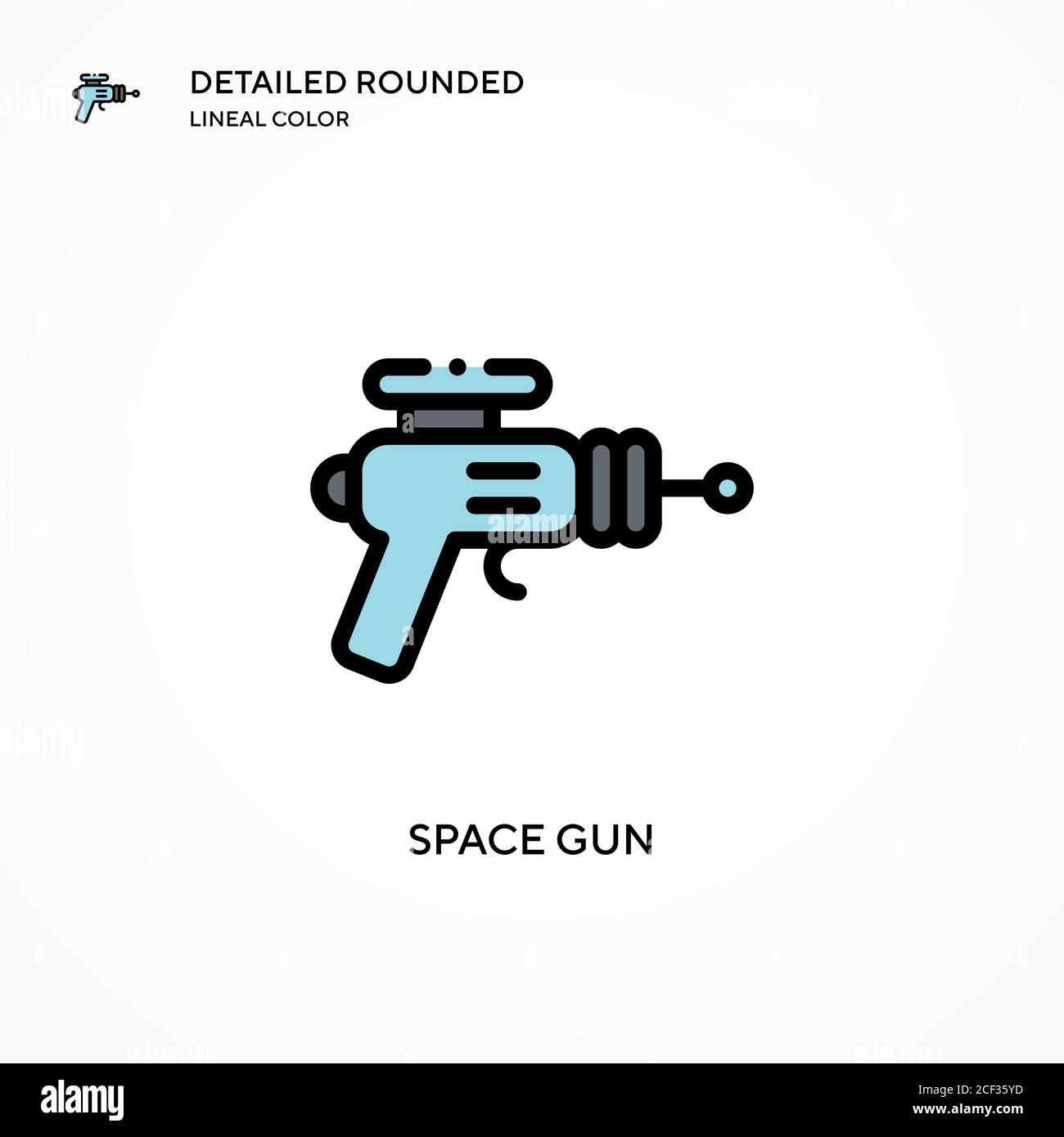 Space gun vector icon. Modern vector illustration concepts. Easy to ...