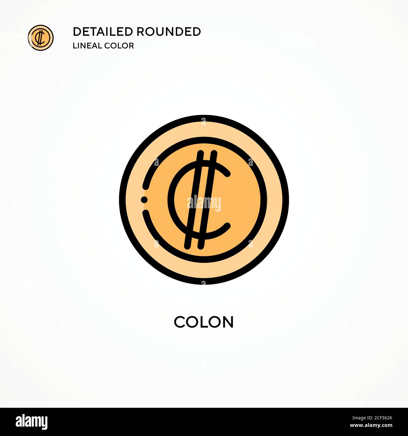 Colon vector icon. Modern vector illustration concepts. Easy to edit ...