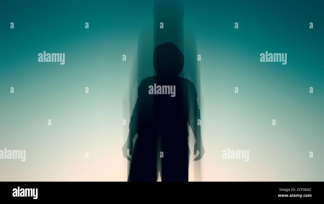 Looking up at a mysterious hooded figure, silhouetted by the sun. With ...