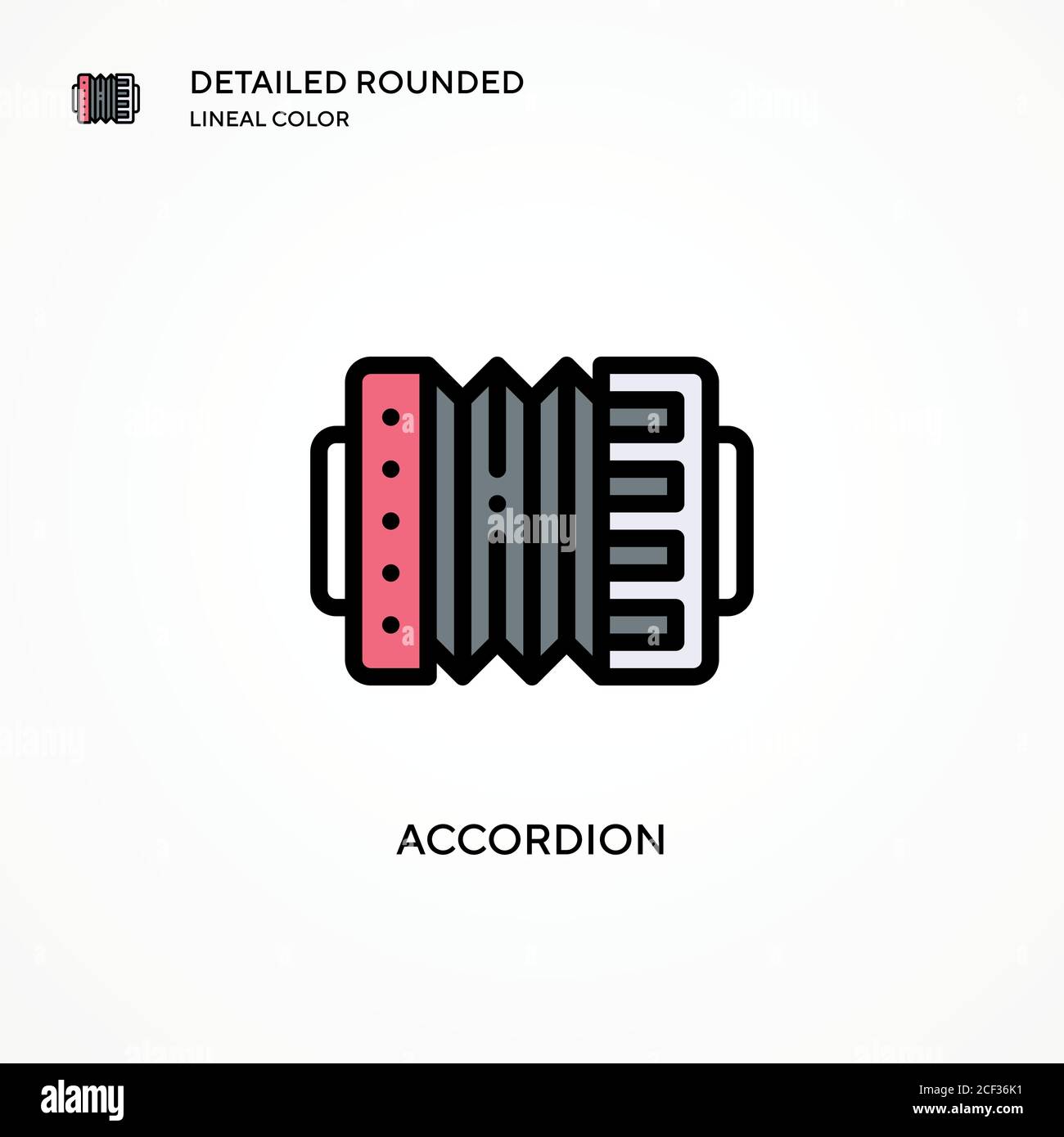Accordion vector icon. Modern vector illustration concepts. Easy to ...