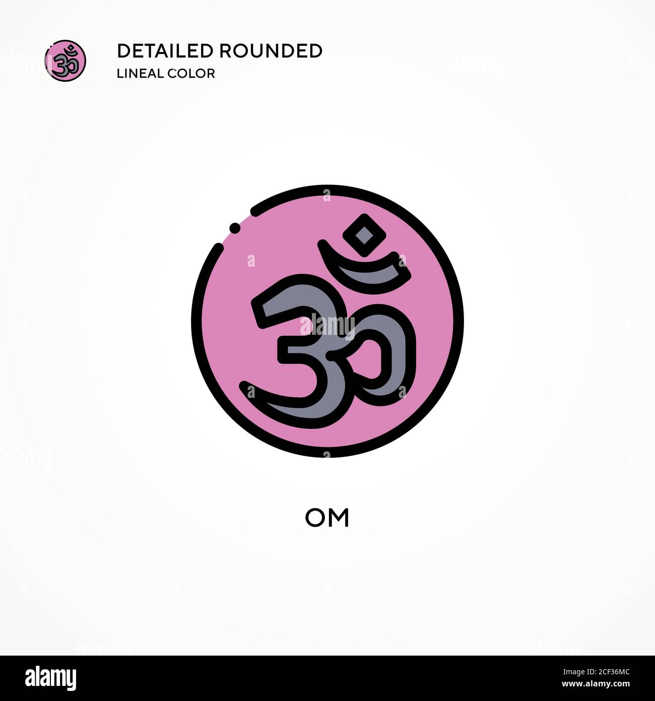 Om vector icon. Modern vector illustration concepts. Easy to edit and ...