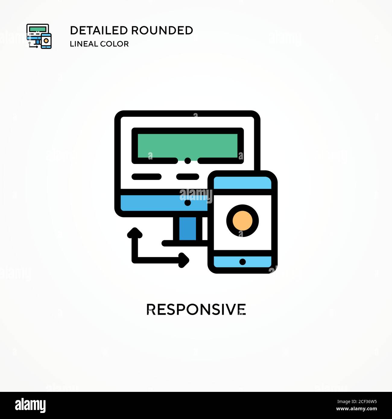 Responsive vector icon. Modern vector illustration concepts. Easy to ...