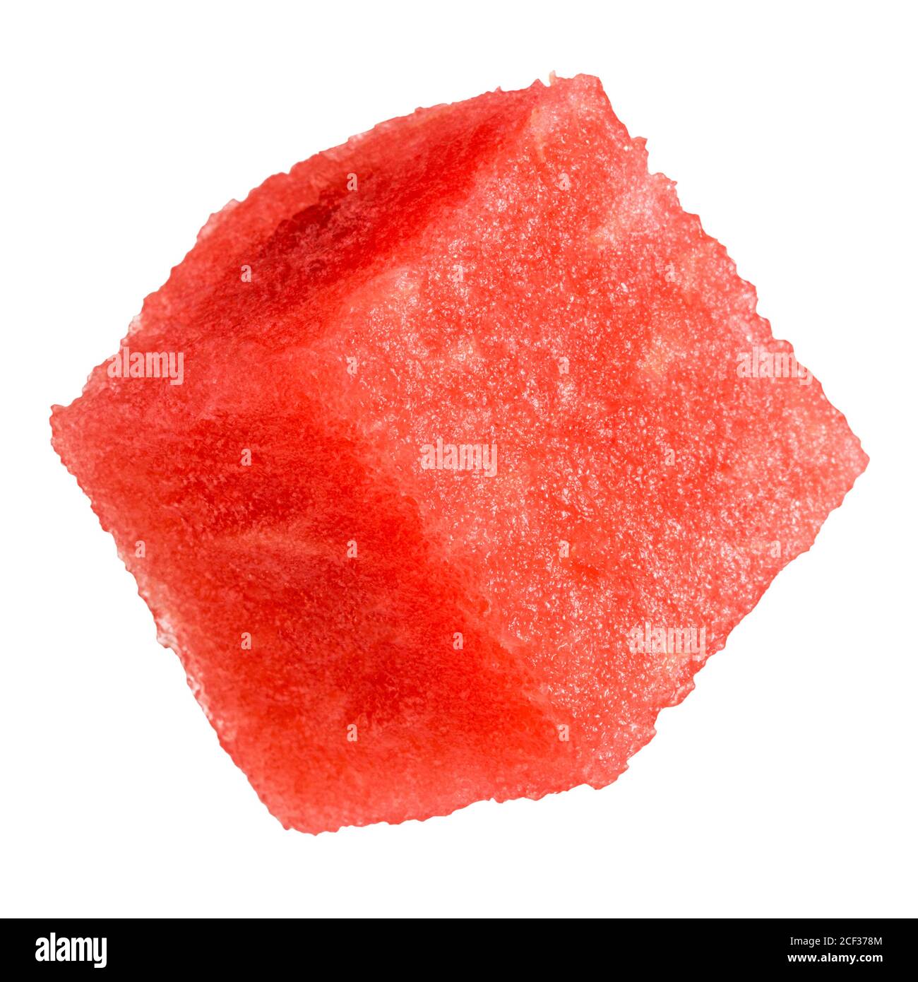 Cube of watermelon isolated on a white background. With clipping path ...