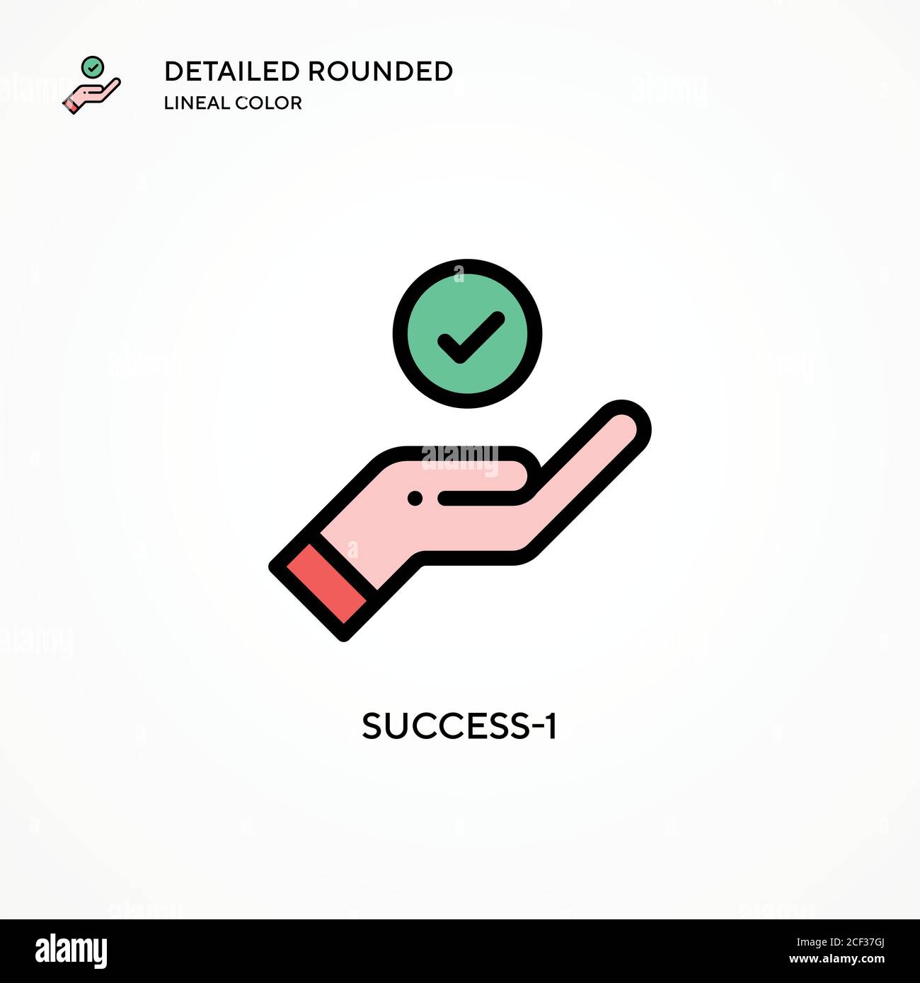 Success-1 vector icon. Modern vector illustration concepts. Easy to ...