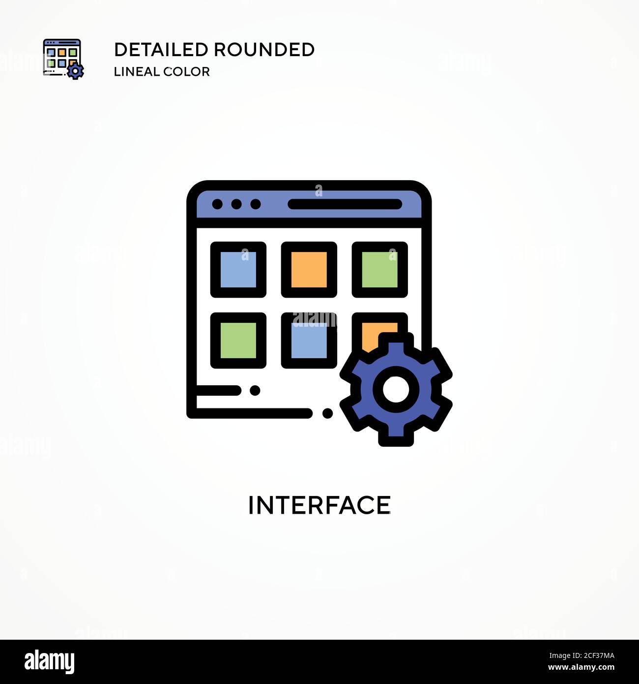 Interface vector icon. Modern vector illustration concepts. Easy to ...
