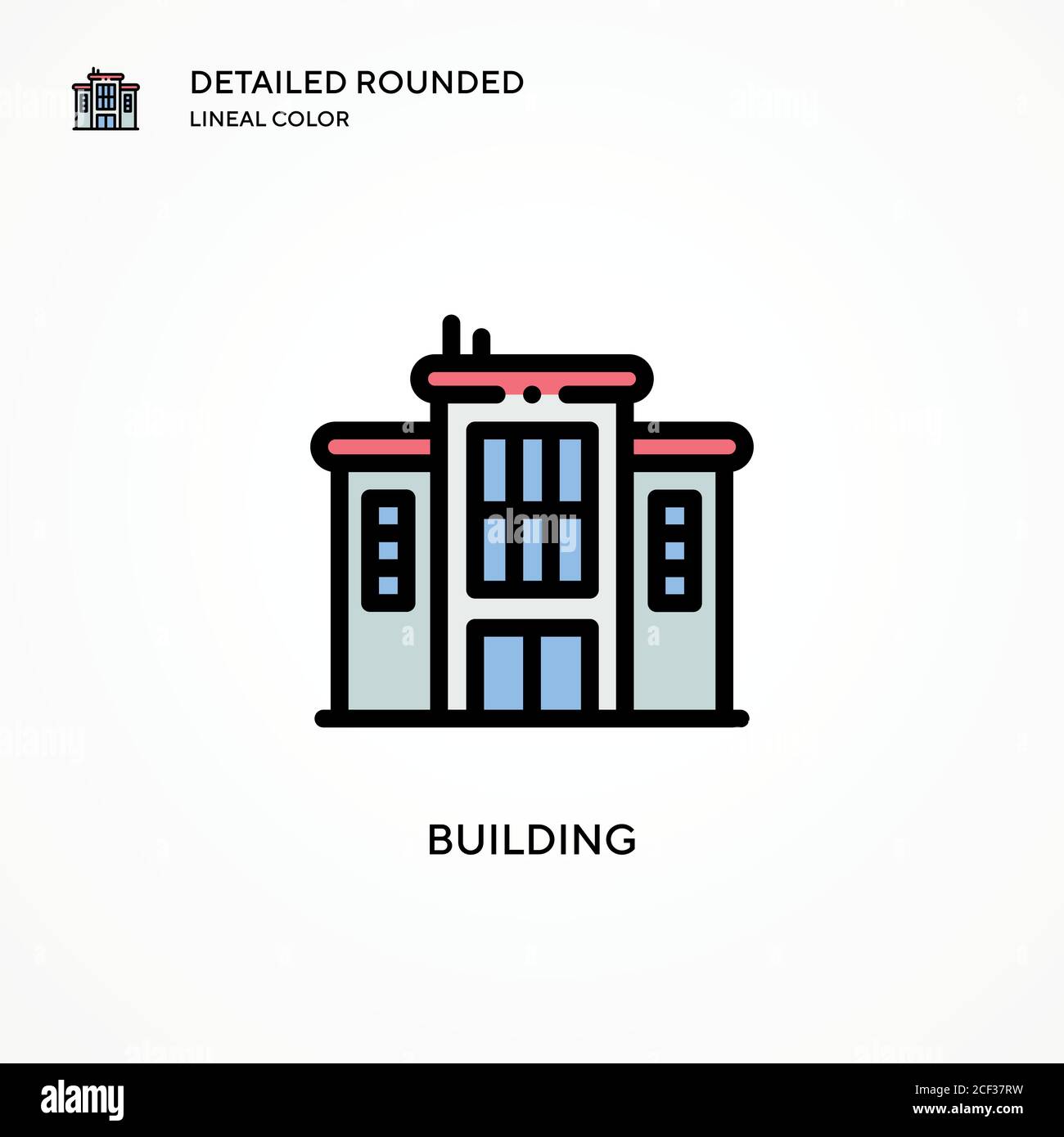 Building vector icon. Modern vector illustration concepts. Easy to edit ...