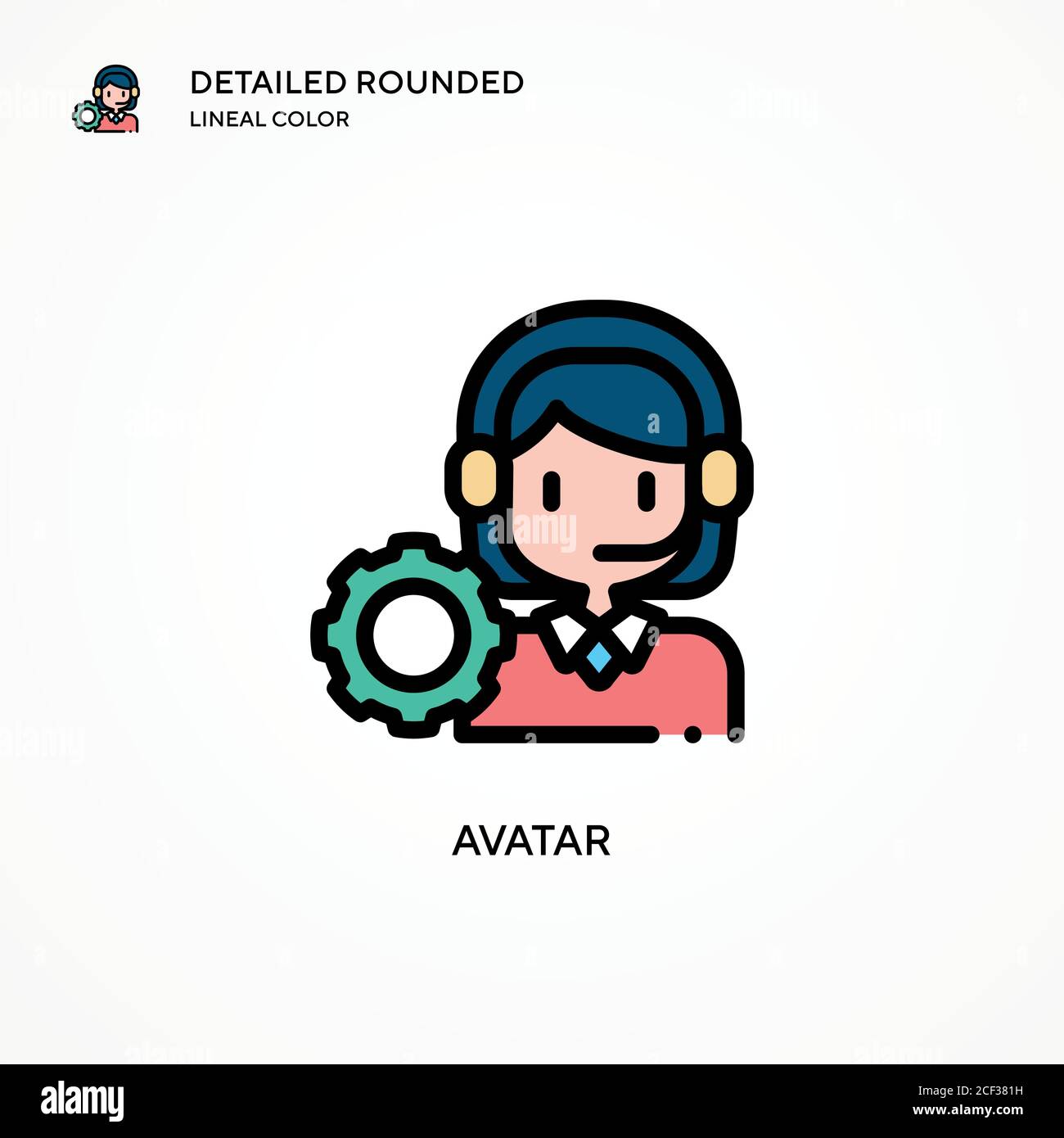 Avatar vector icon. Modern vector illustration concepts. Easy to edit ...