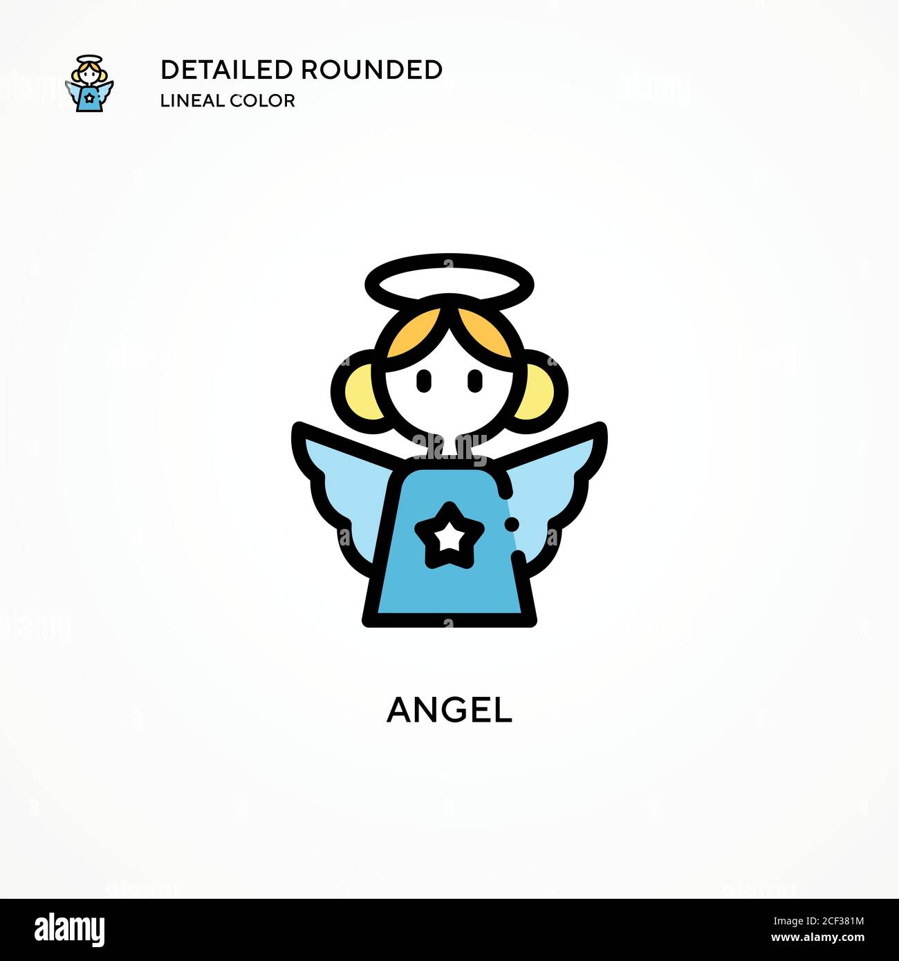 Angel vector icon. Modern vector illustration concepts. Easy to edit ...