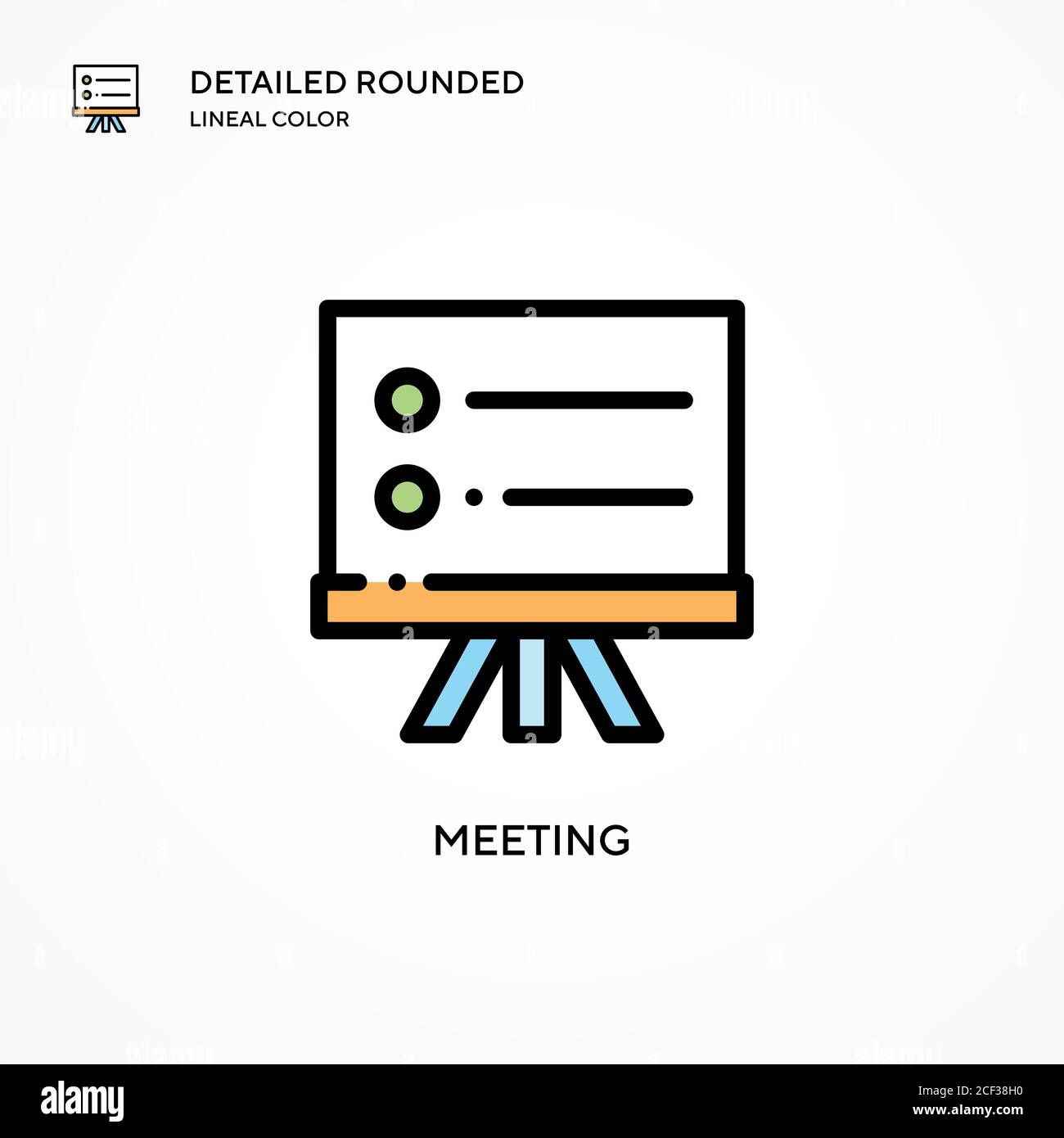 Meeting vector icon. Modern vector illustration concepts. Easy to edit ...