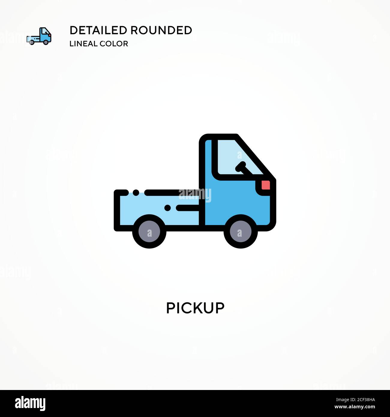 Pickup vector icon. Modern vector illustration concepts. Easy to edit ...