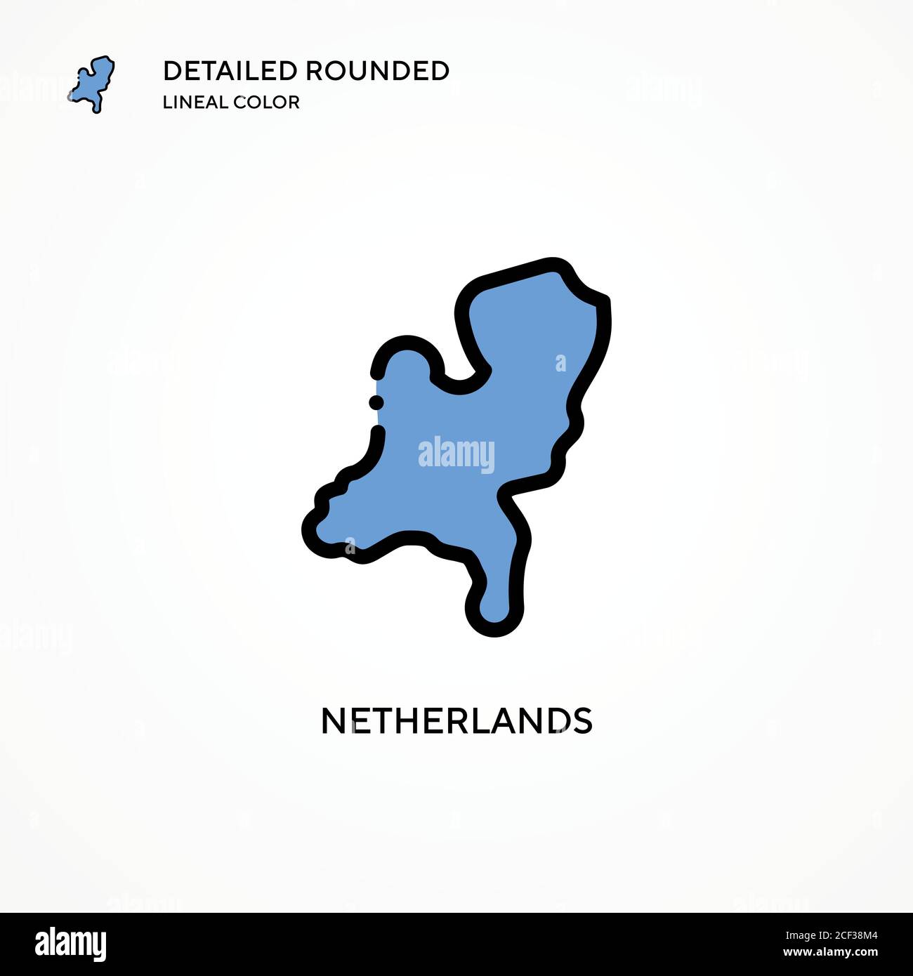 Netherlands vector icon. Modern vector illustration concepts. Easy to ...