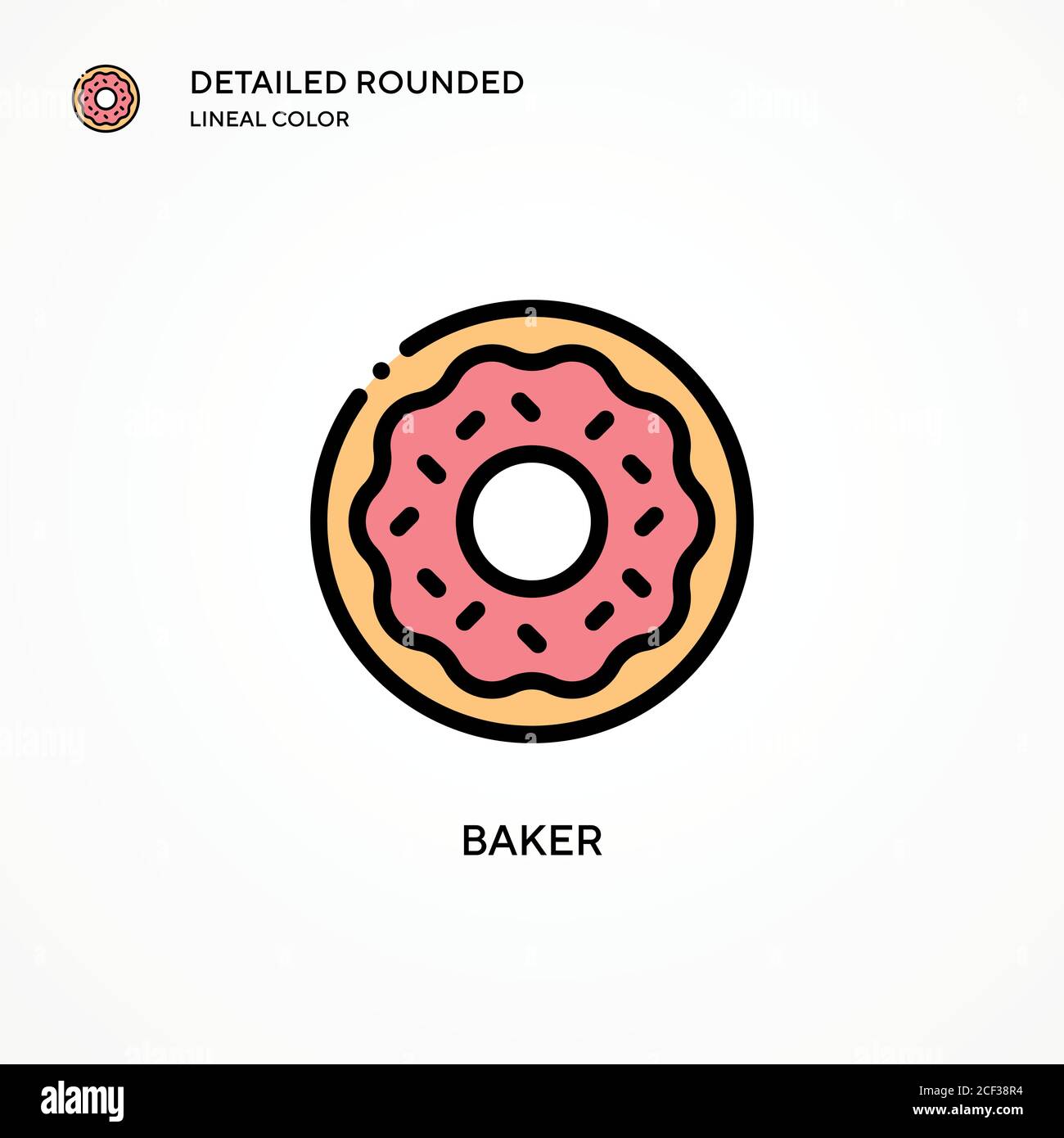 Baker vector icon. Modern vector illustration concepts. Easy to edit ...