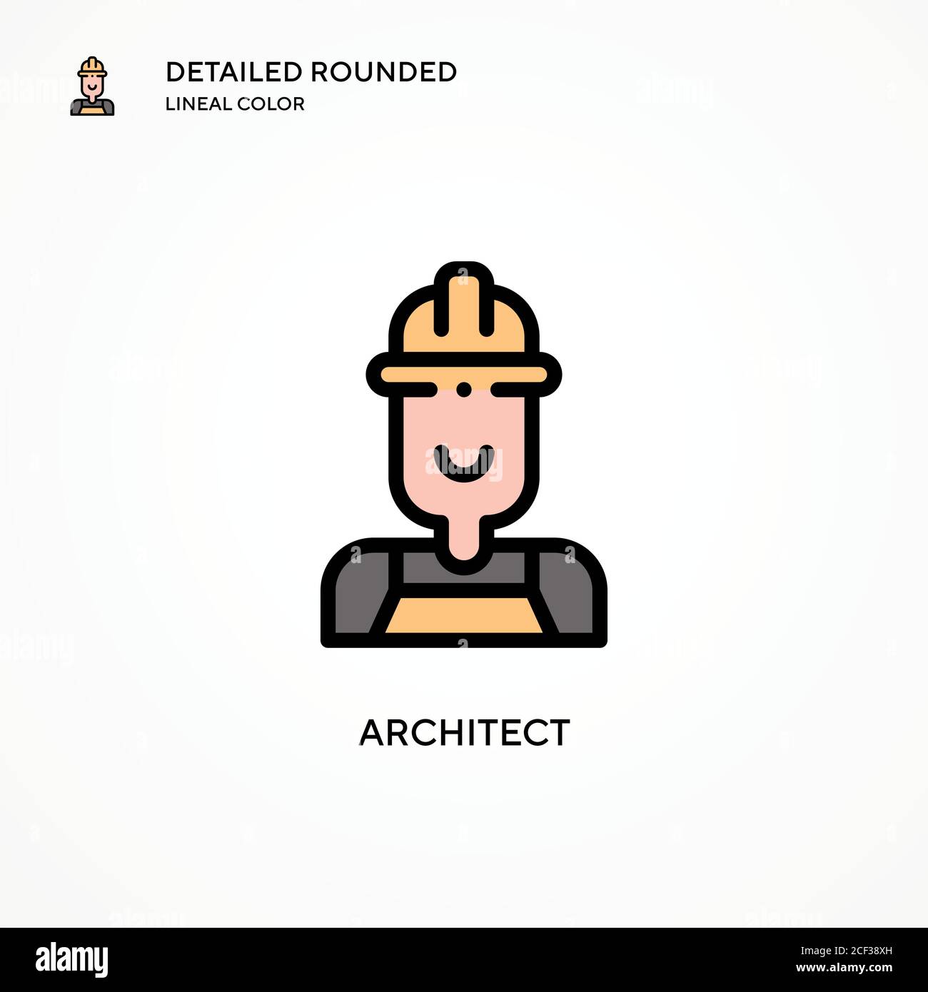 Architect vector icon. Modern vector illustration concepts. Easy to ...