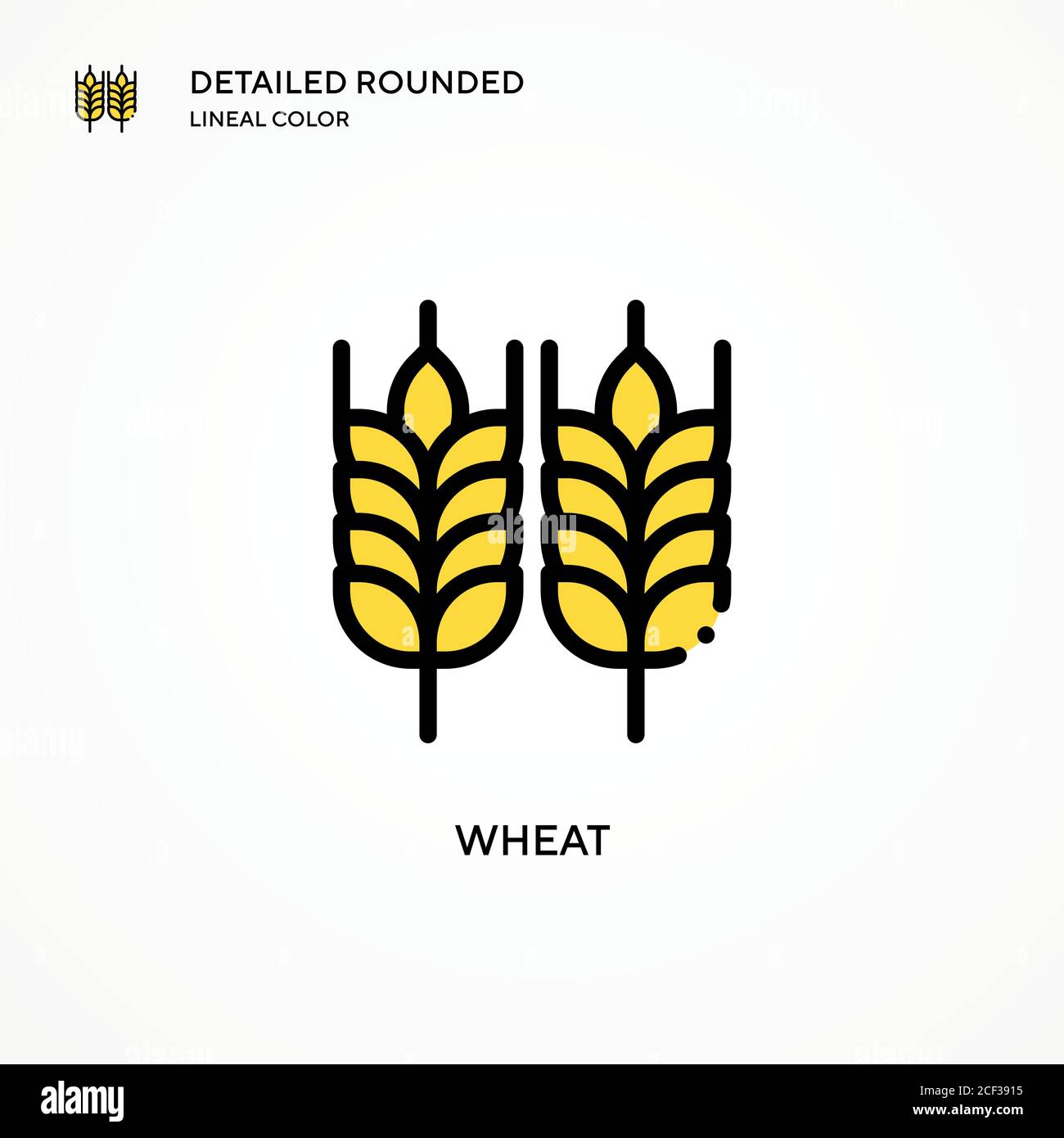 Wheat vector icon. Modern vector illustration concepts. Easy to edit ...