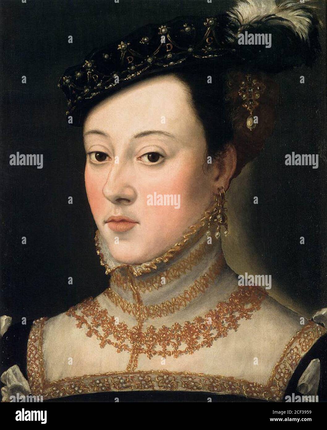 A vintage portrait artwork royal european habsburg line spanish ...