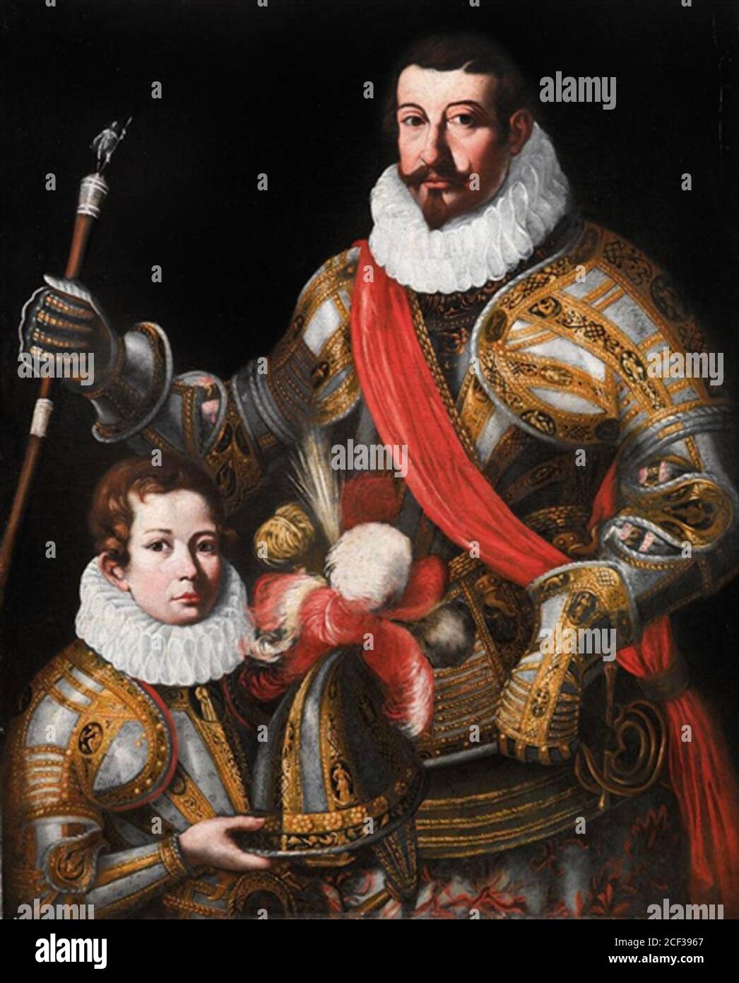 A vintage portrait artwork royal european habsburg line spanish ...