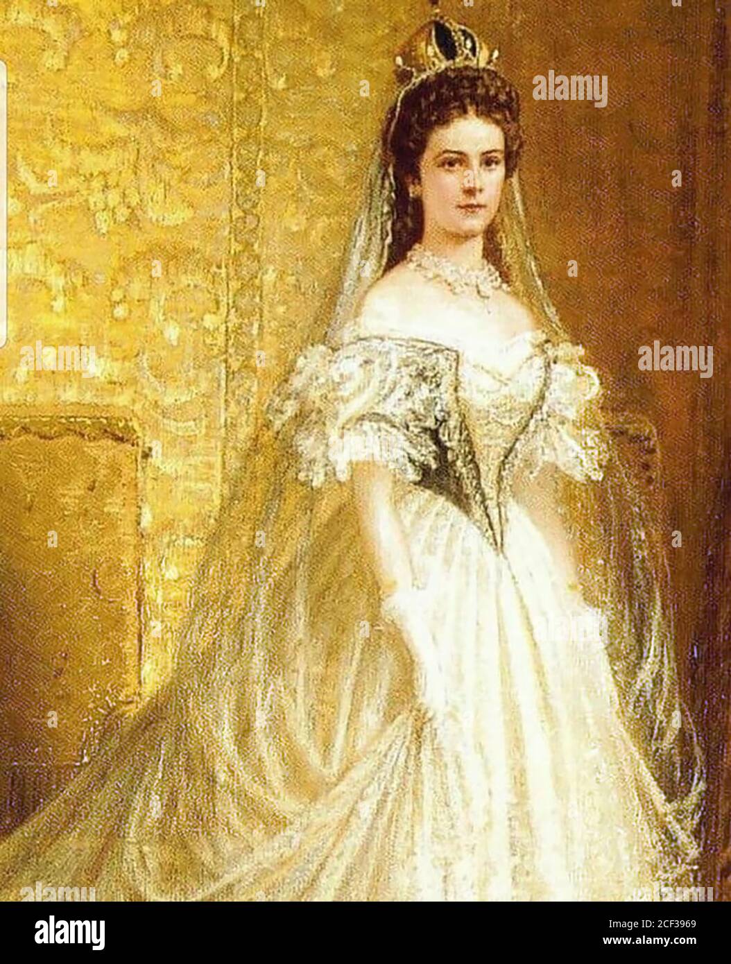 A vintage portrait artwork royal european habsburg line spanish ...