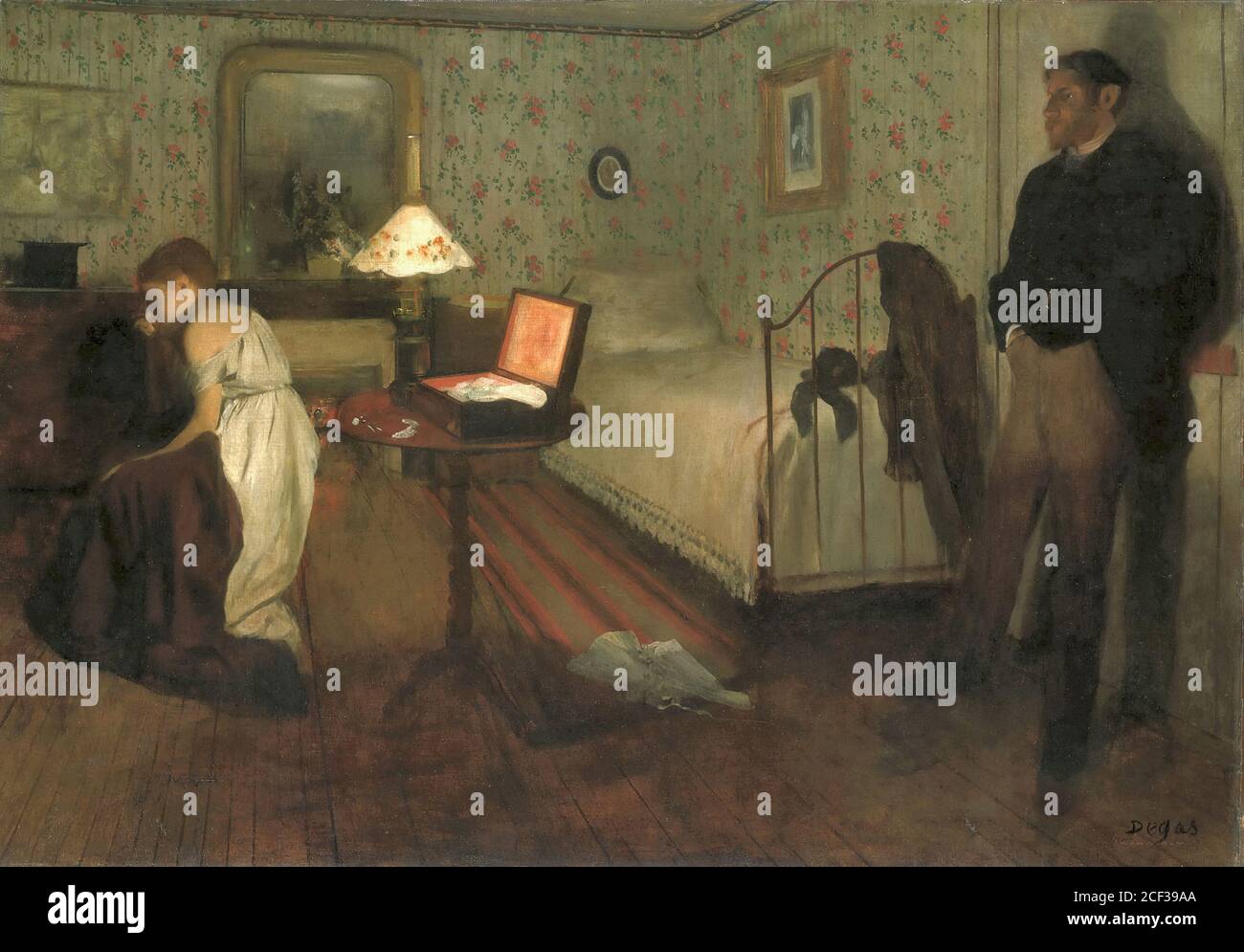 Degas Edgar - Interior C.1868 - French School - 19th Century Stock ...