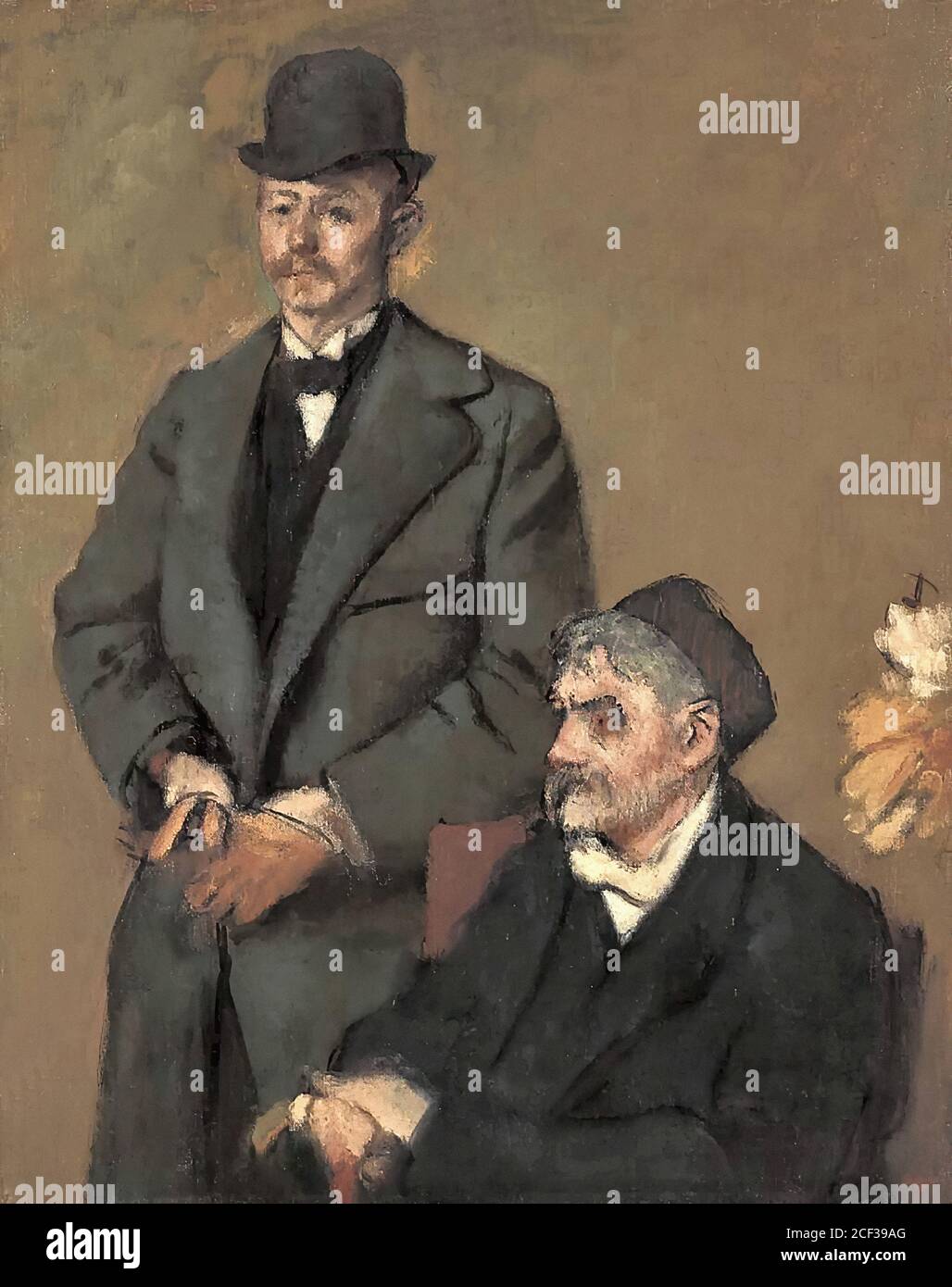 Degas Edgar - Henri Rouart Und Sein Sohn Alexis - French School - 19th ...