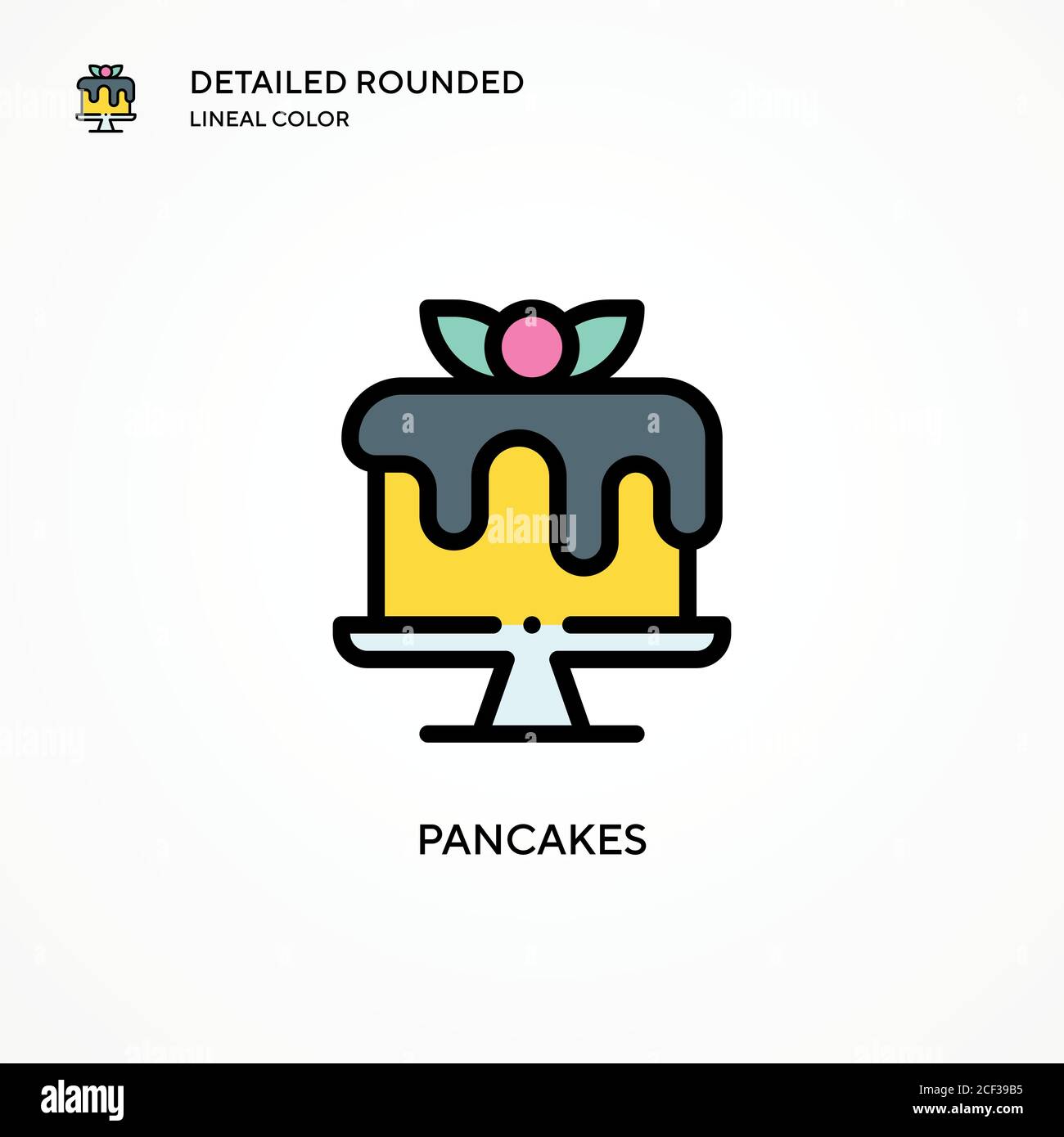 How to cook easy pancakes Stock Vector Images - Alamy