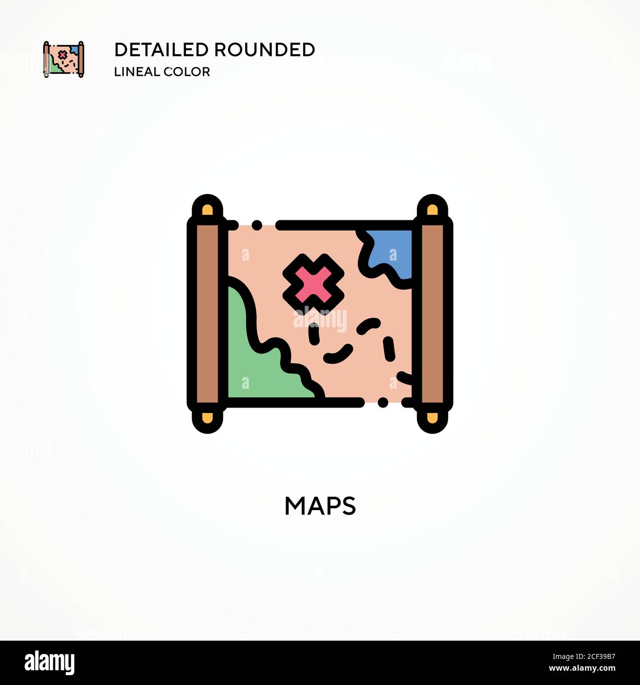 Maps vector icon. Modern vector illustration concepts. Easy to edit and ...