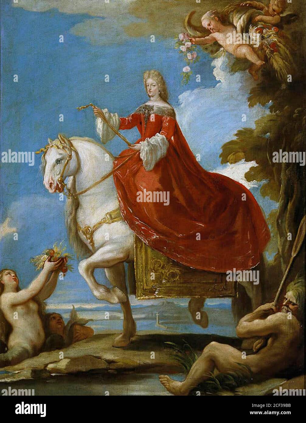 A vintage portrait artwork royal european habsburg line spanish ...