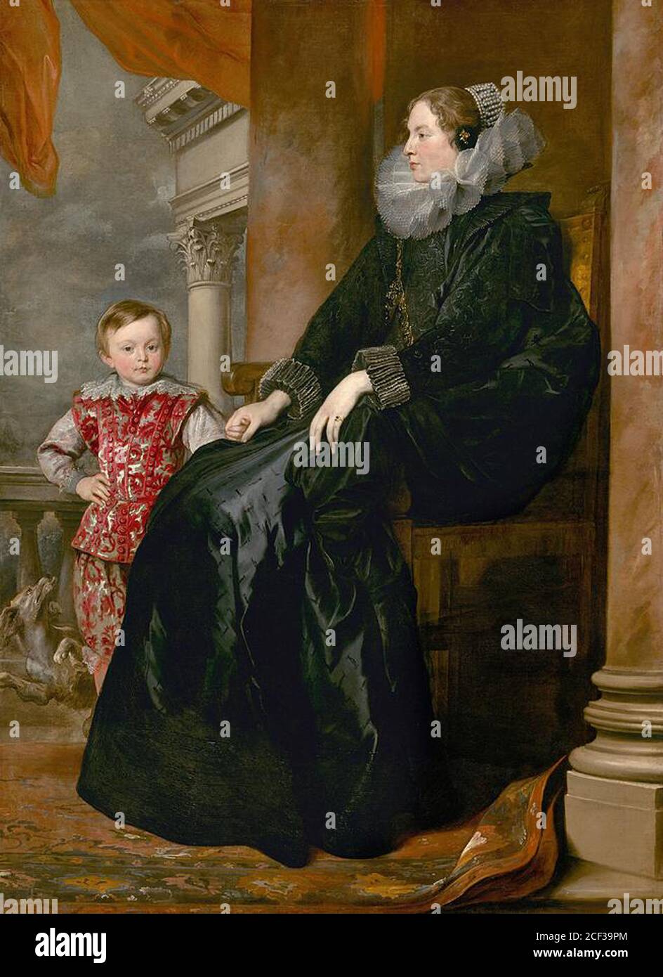 A vintage portrait artwork royal european habsburg line spanish ...