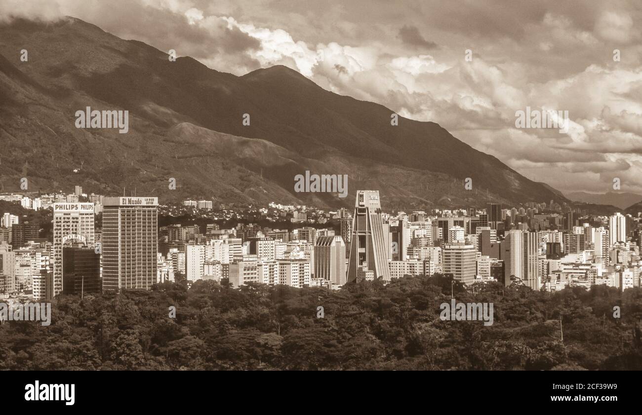 CARACAS, VENEZUELA - Tall buildings at Plaza Venezuela sector of ...