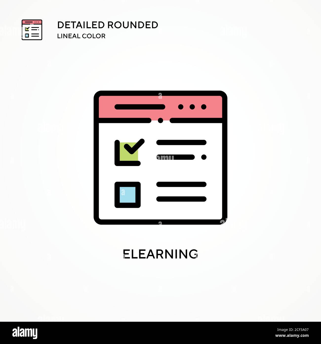 Elearning vector icon. Modern vector illustration concepts. Easy to ...