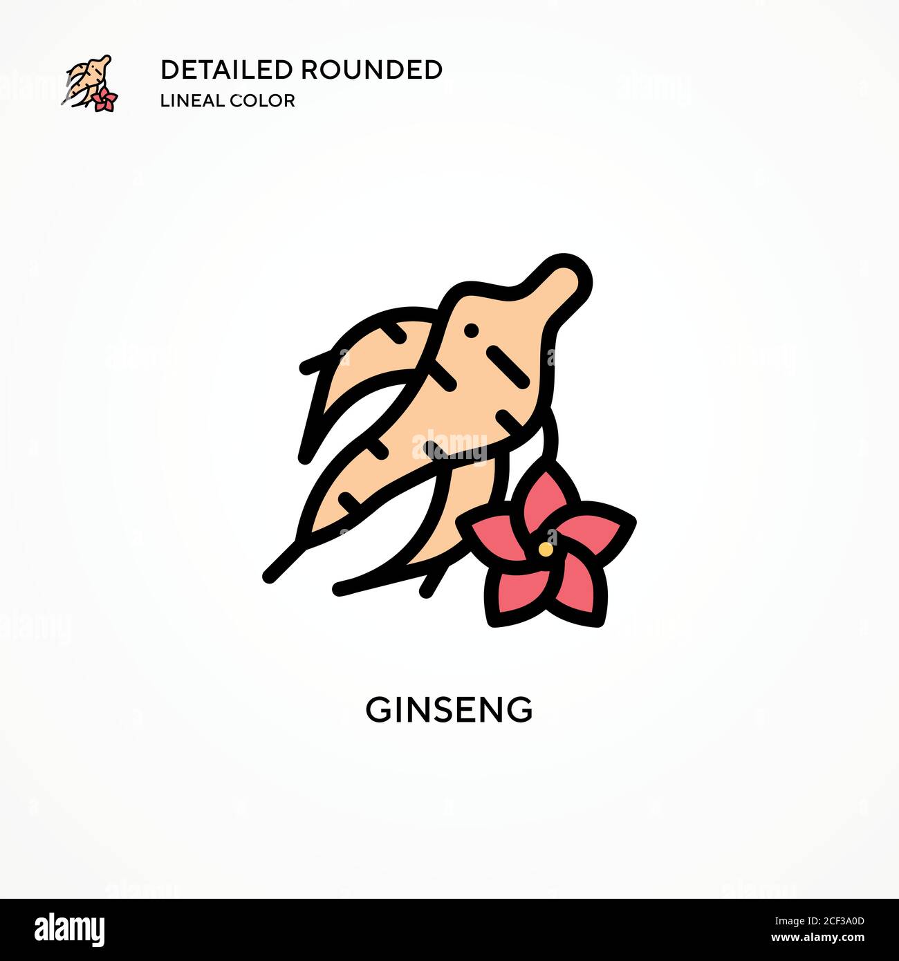 Panax ginseng korean Cut Out Stock Images & Pictures - Alamy