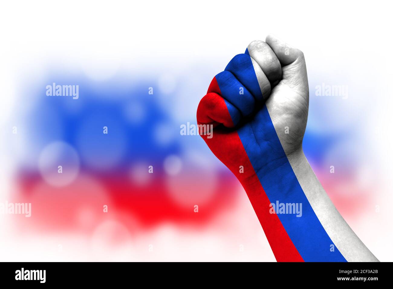 Hand gesture victory flag russia hi-res stock photography and images ...