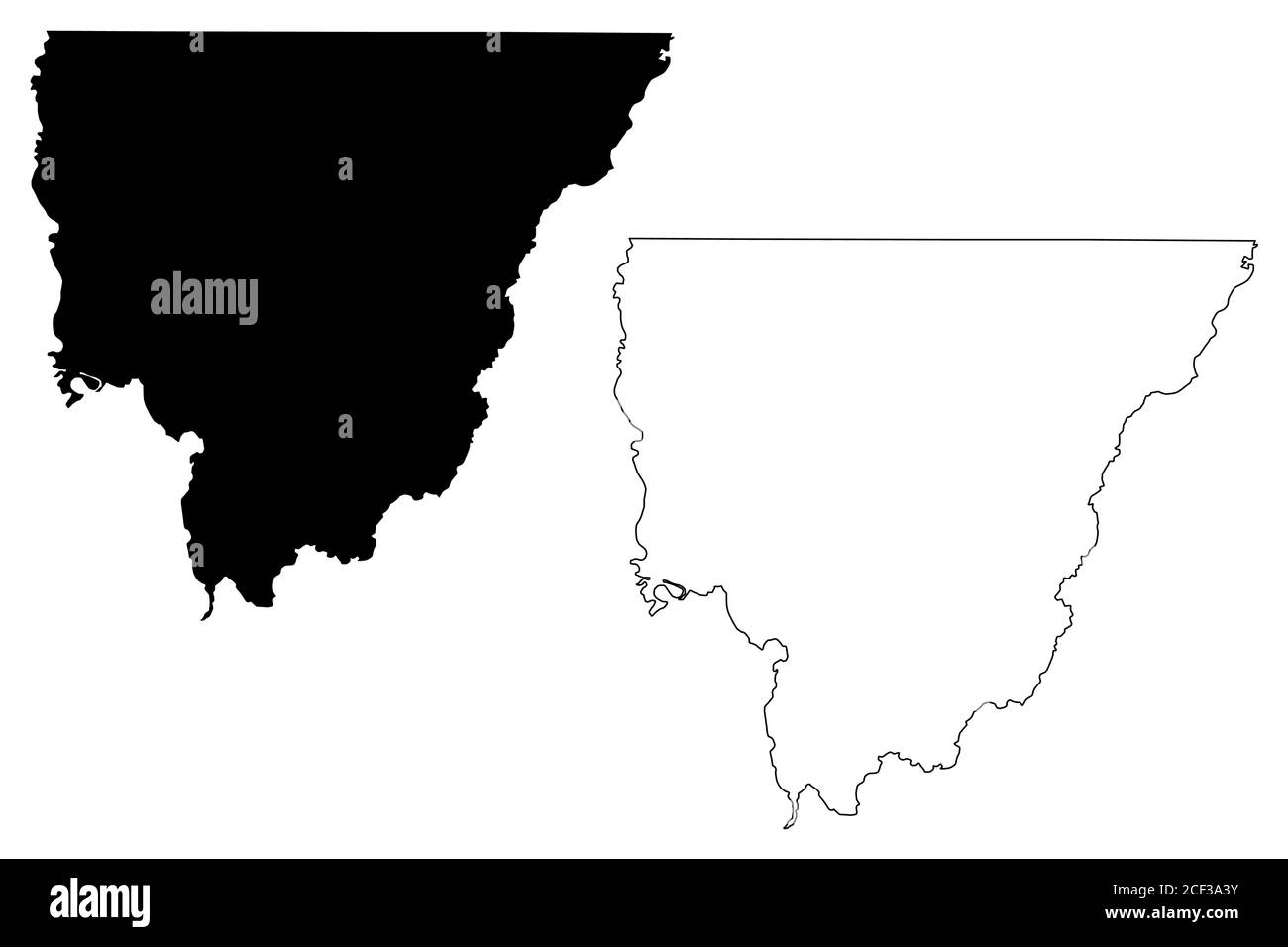 Morehouse County, Louisiana (U.S. county, United States of America, USA ...