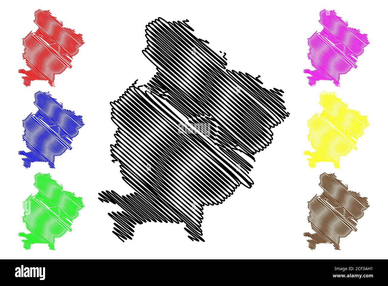 Lucknow City (Republic of India, Uttar Pradesh State) map vector ...