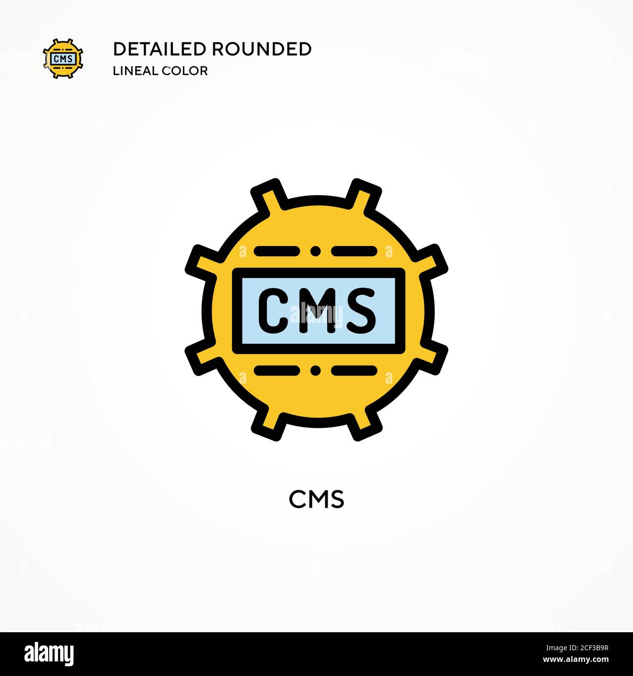Cms vector icon. Modern vector illustration concepts. Easy to edit and ...