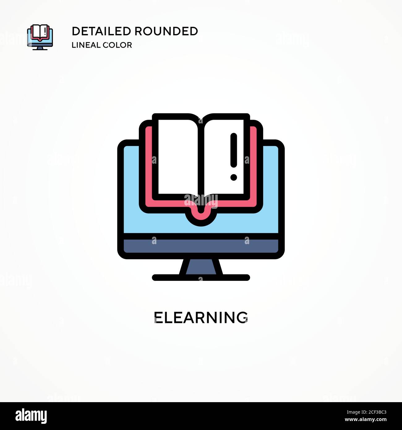 Elearning vector icon. Modern vector illustration concepts. Easy to ...