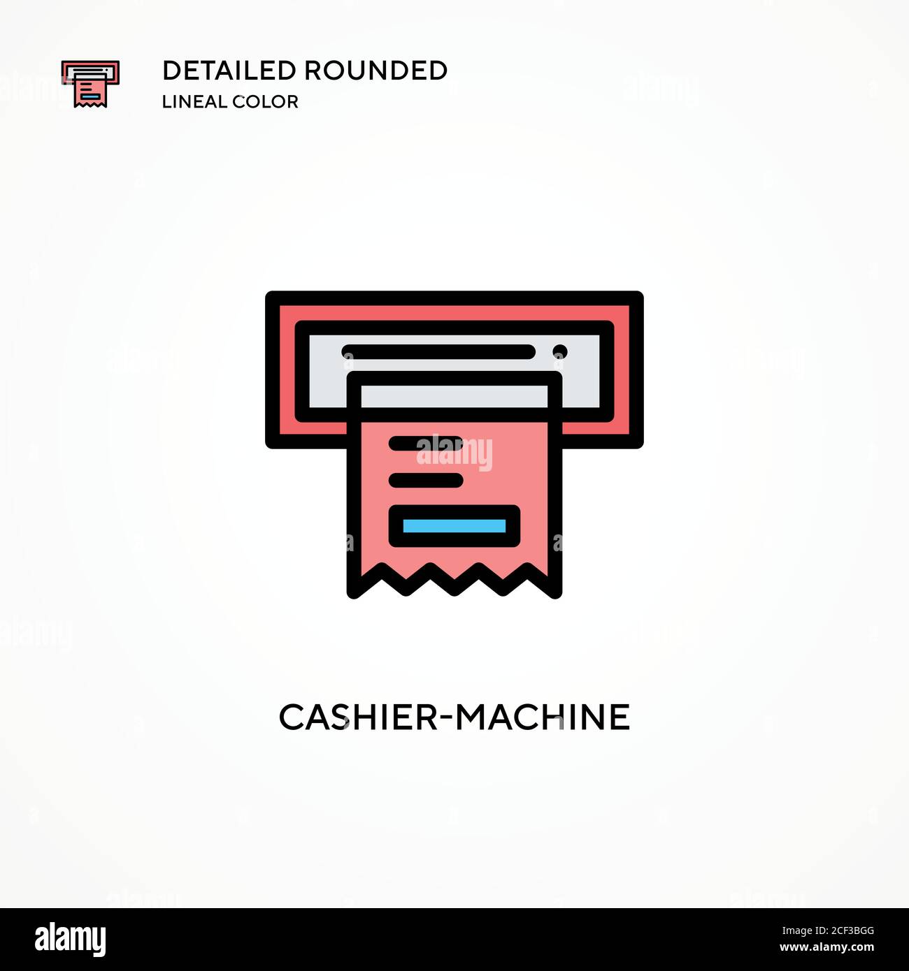Cashier-machine vector icon. Modern vector illustration concepts. Easy ...