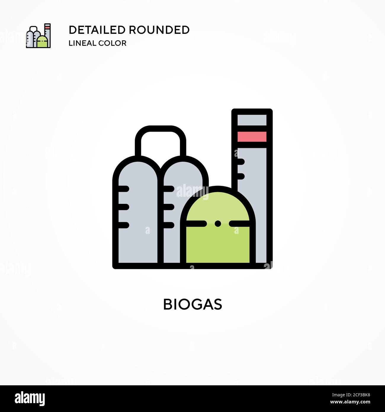 Biogas vector icon. Modern vector illustration concepts. Easy to edit ...