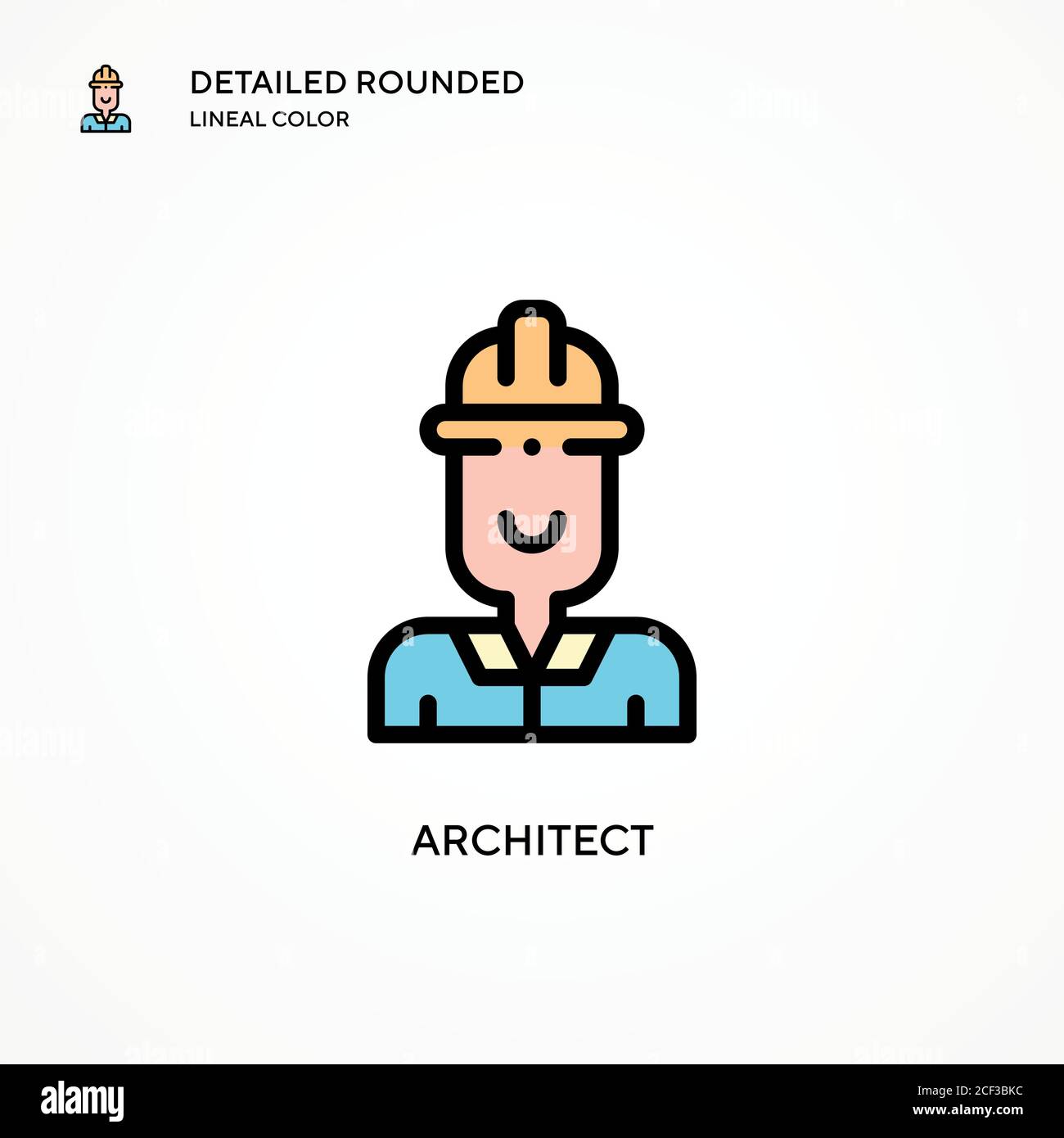 Architect vector icon. Modern vector illustration concepts. Easy to ...